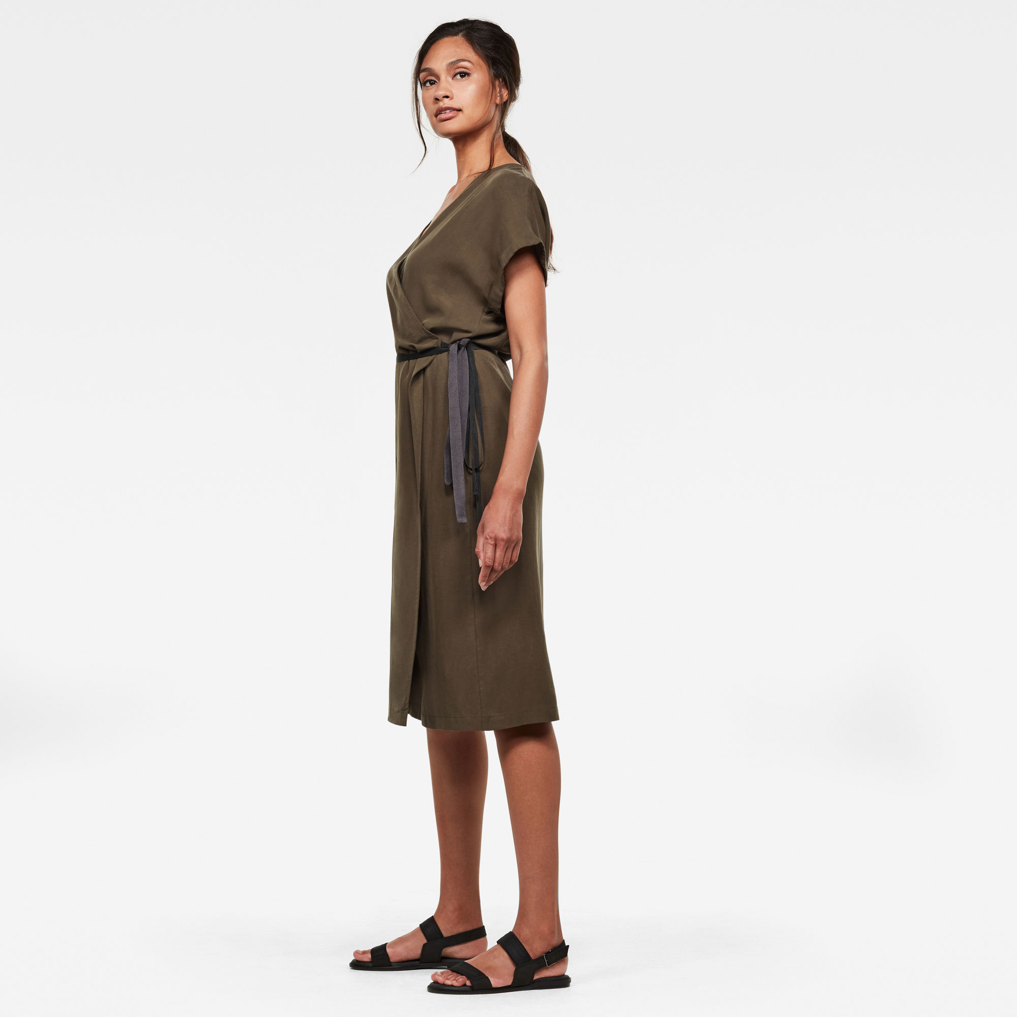Wrap dress | Dameskleding | Casual kleding | Groen | G-Star RAW®
