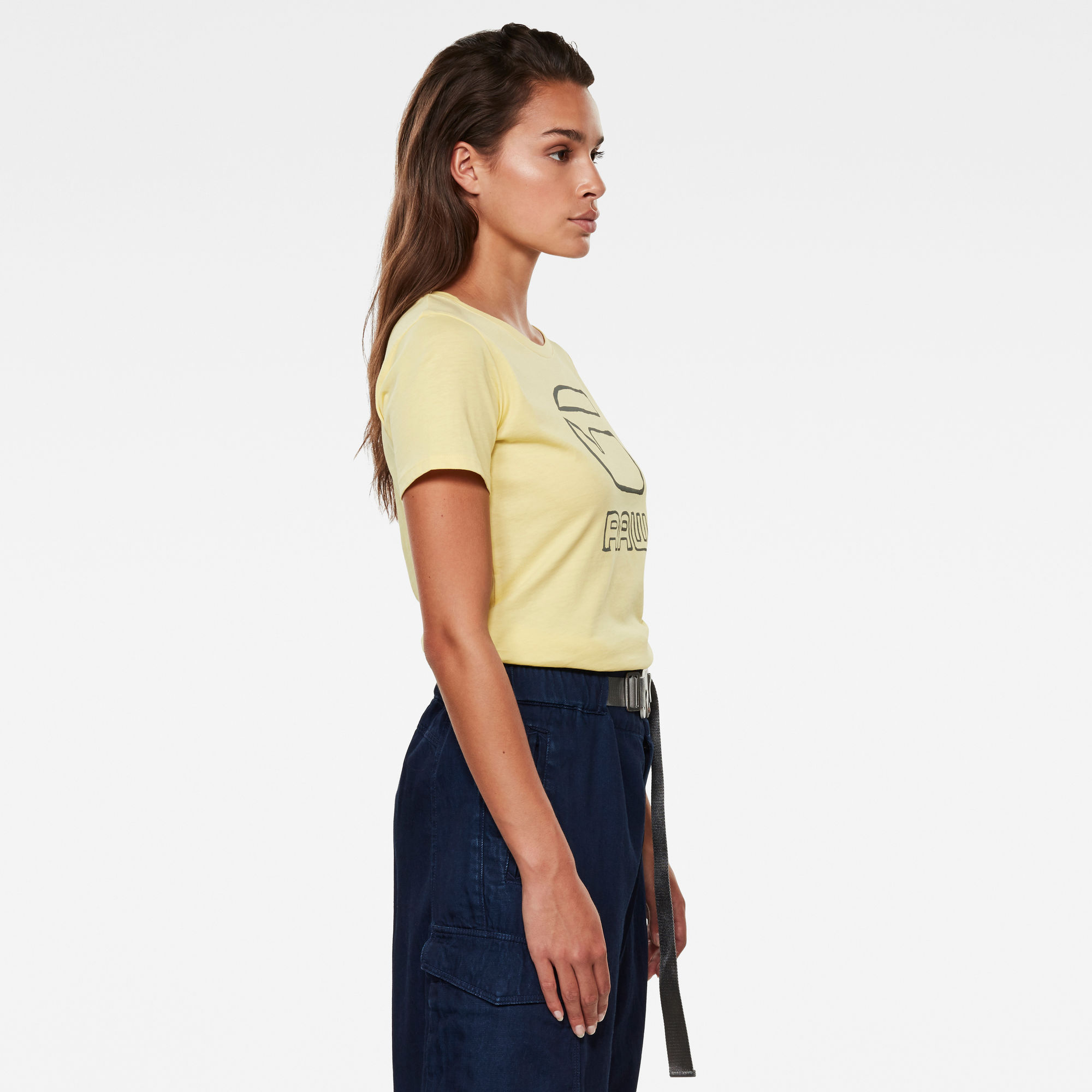 Graphic G-Raw Optic Slim T-Shirt | Yellow | G-Star RAW®