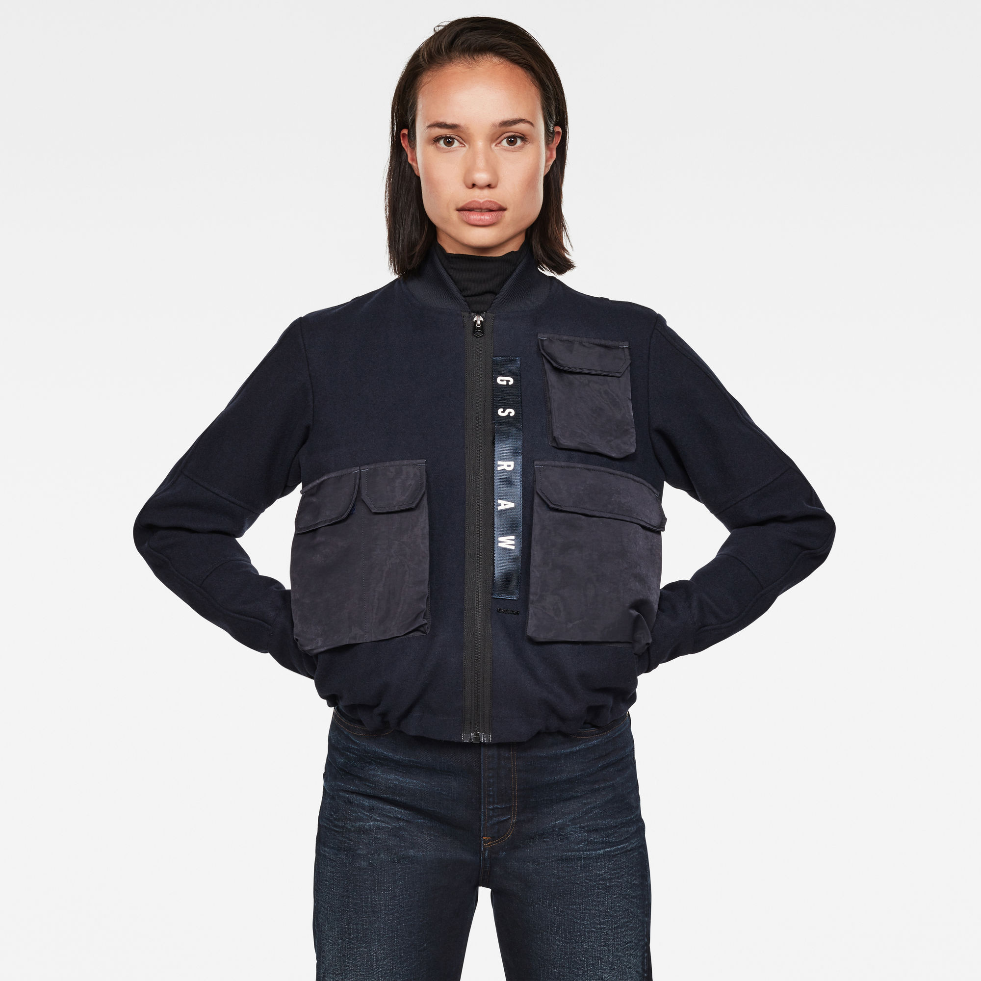 3D Wool Bomber Jacket | Mazarine Blue | G-Star RAW®
