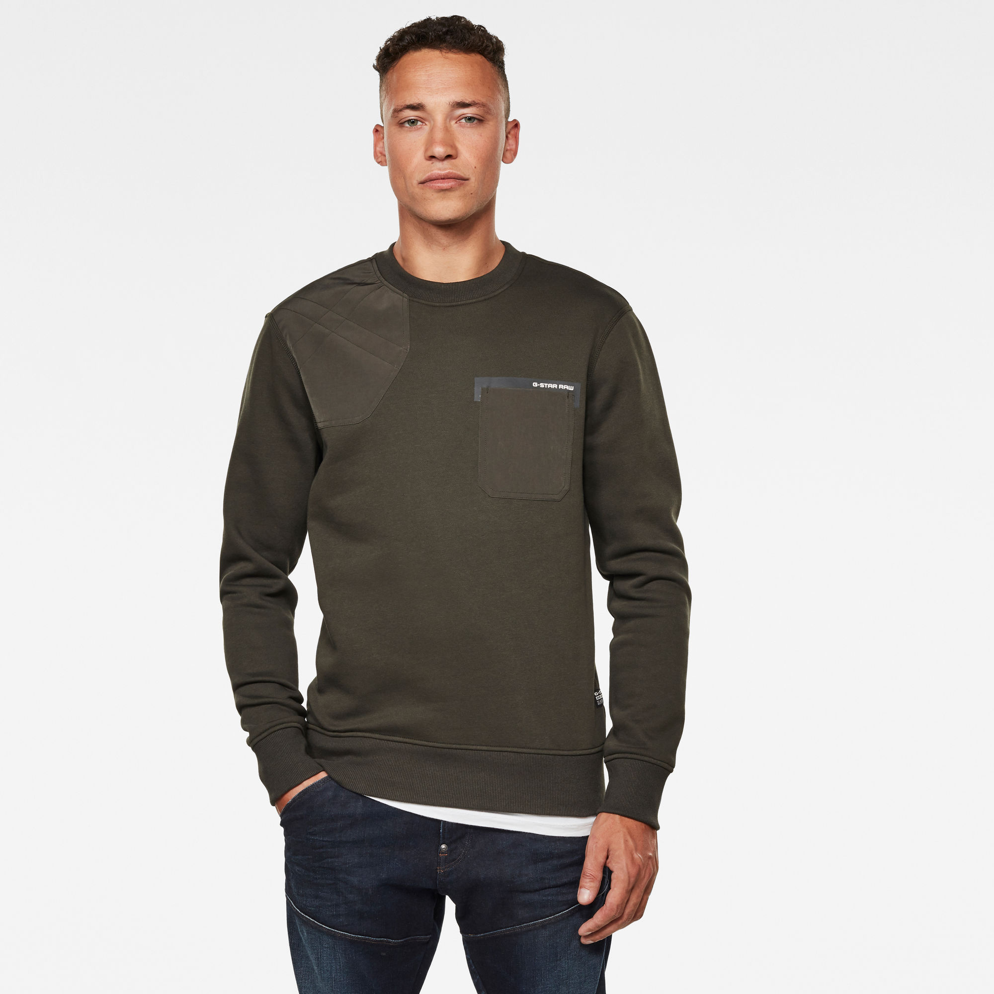 Hunting Patch Sweater | Grey | G-Star RAW® US