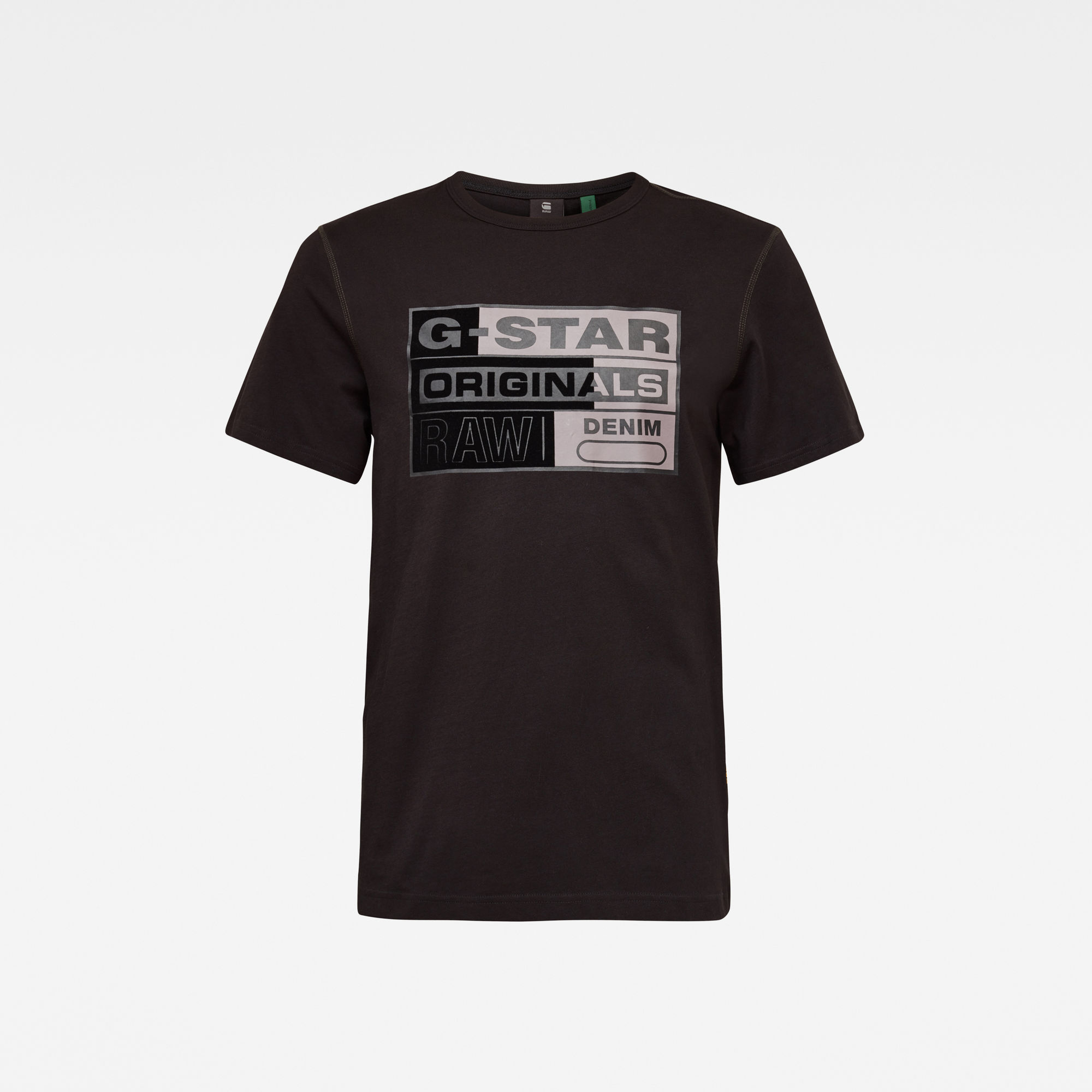 Originals Flock Logo T-Shirt | Black | G-Star RAW®