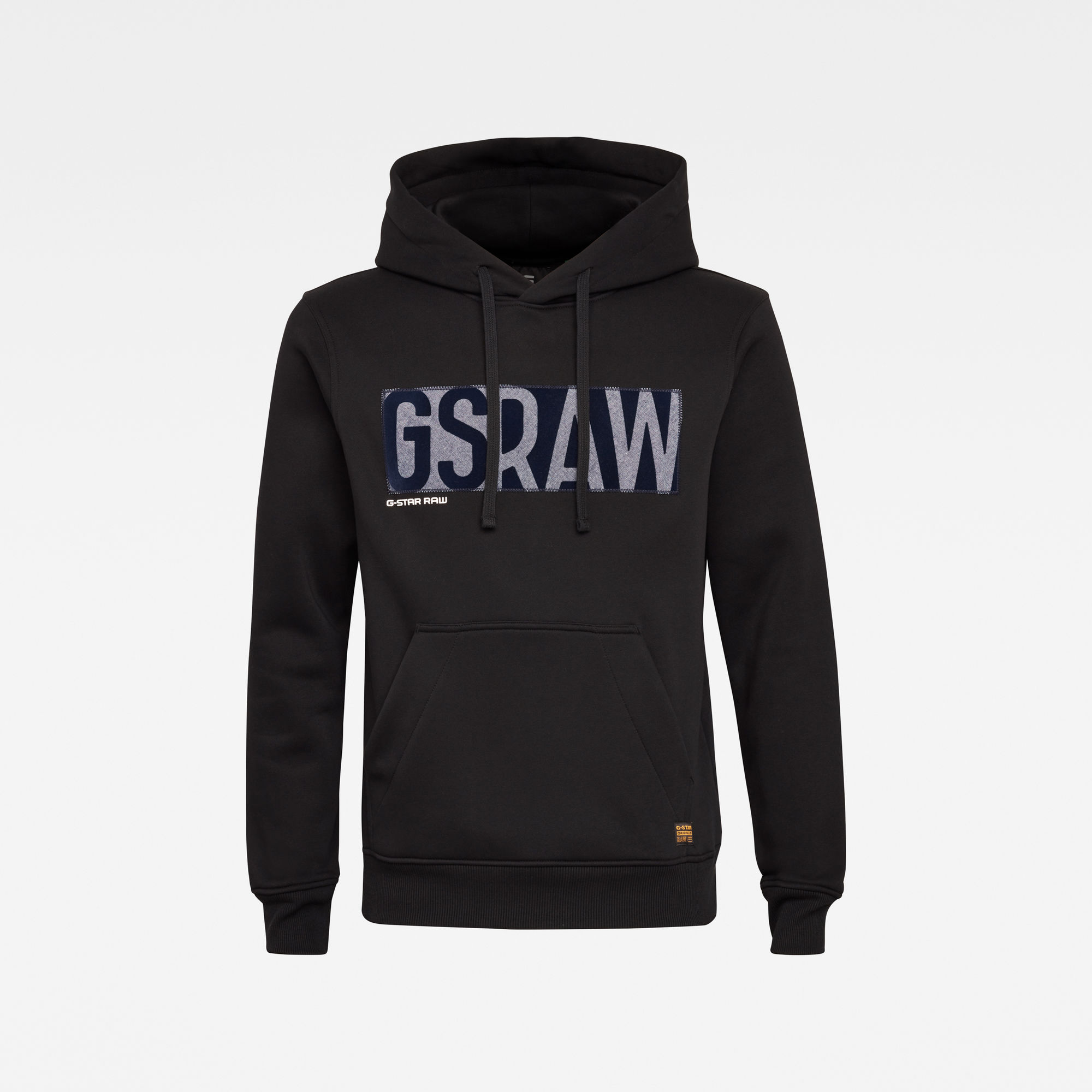 Applique Logo Hoodie | Black | G-Star RAW®