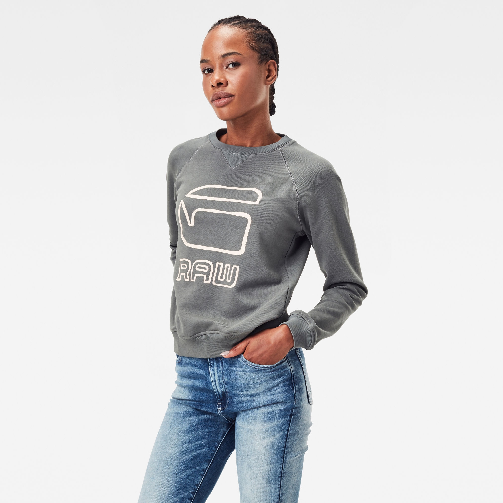 Graphic G-Raw Straight Sweater | Green | G-Star RAW®