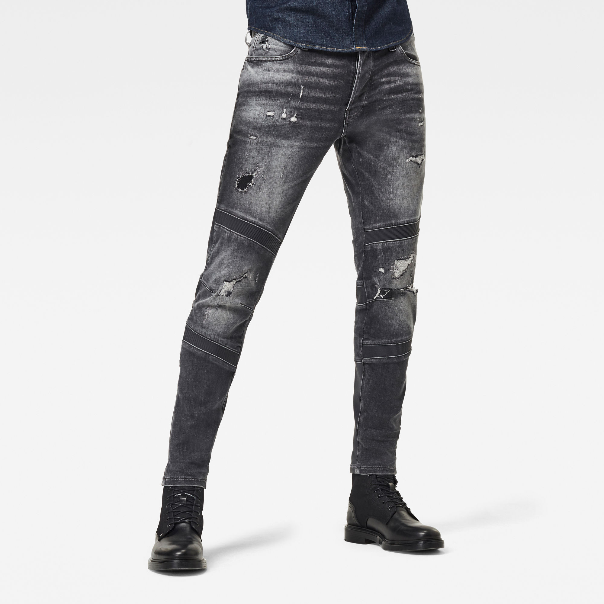Motac 3D Slim Jeans | vintage ripped basalt | G-Star RAW®