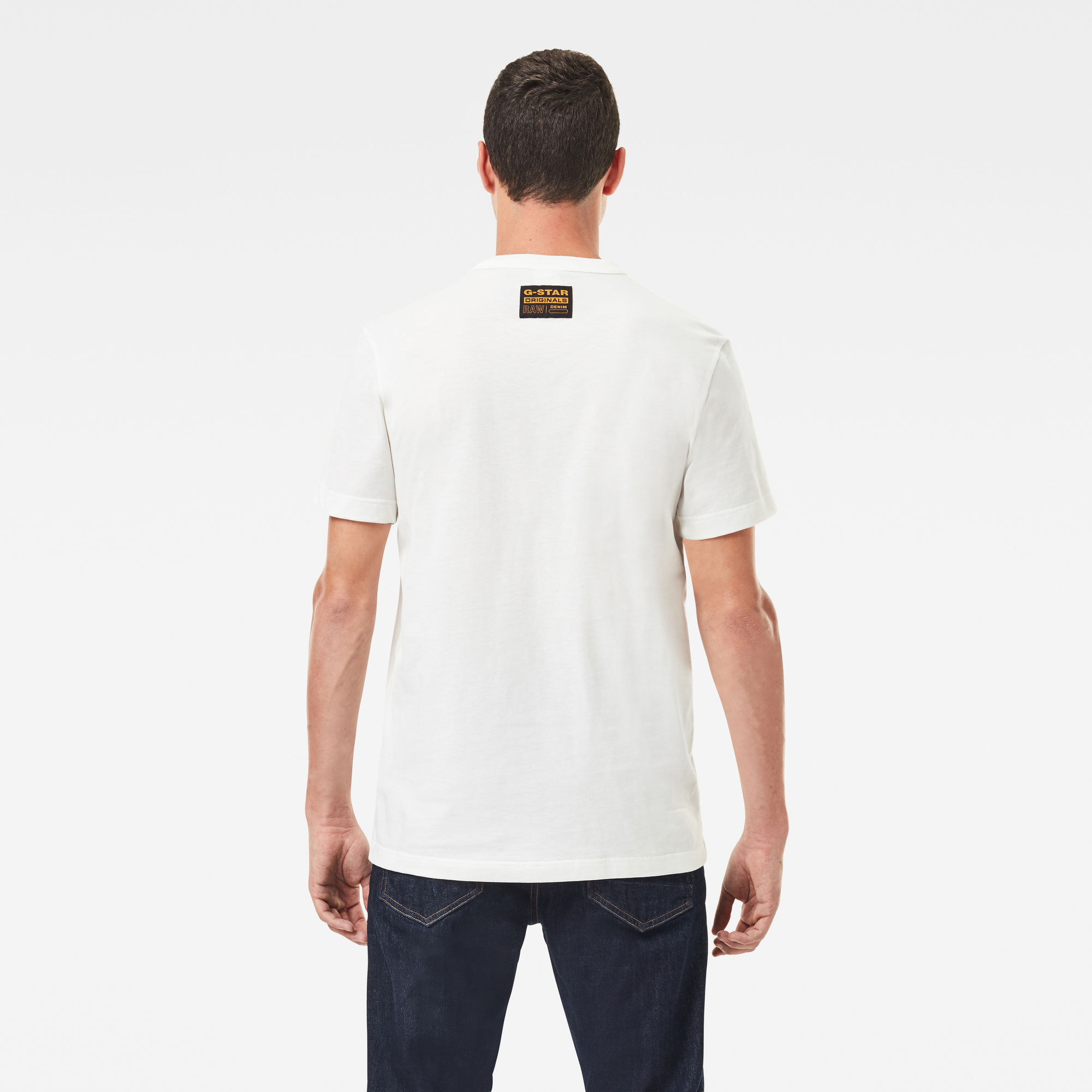 GS RAW Denim Logo T-Shirt | Beige | G-Star RAW®