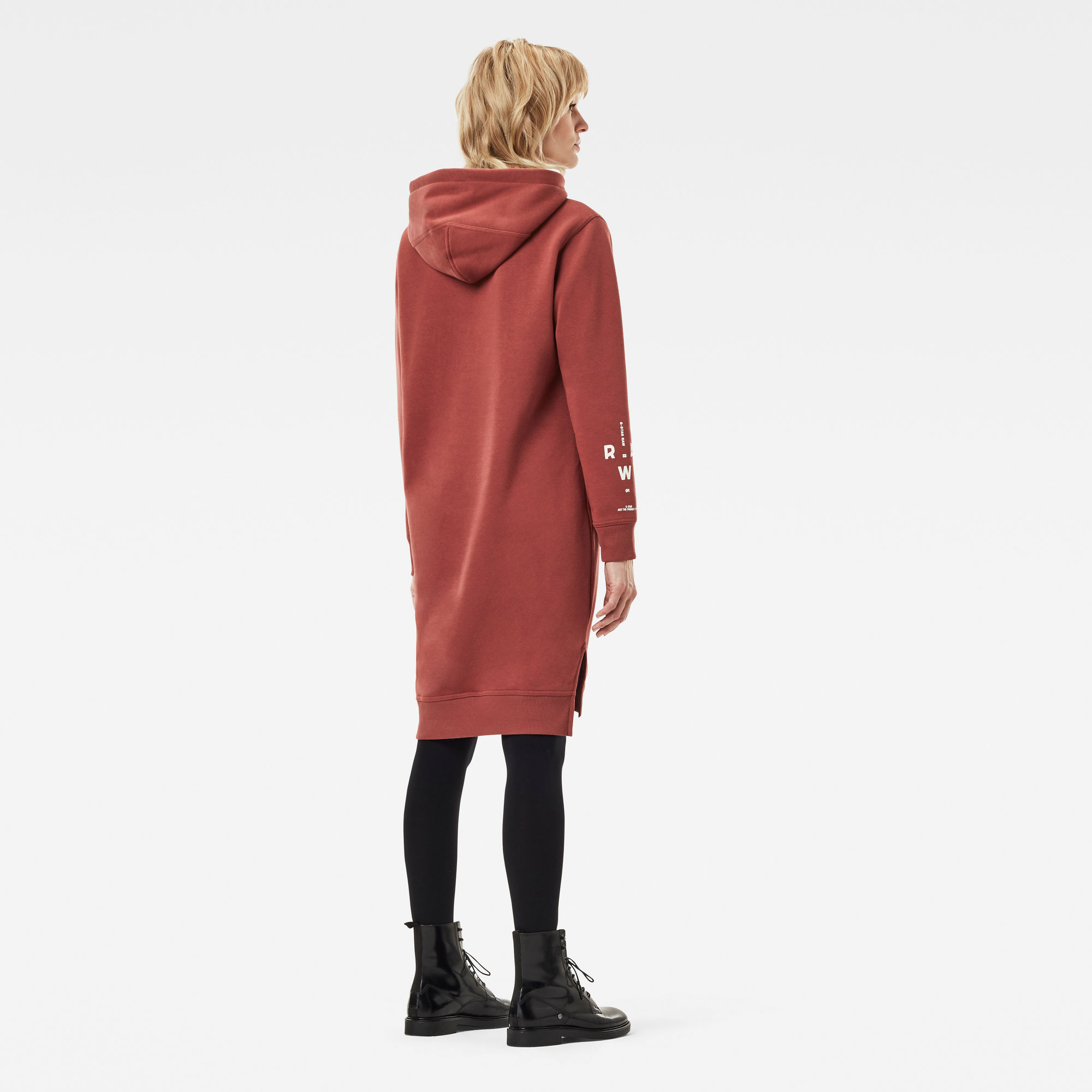 The Graphic Text Boyfriend Hooded Sweater | Red | G-Star RAW®