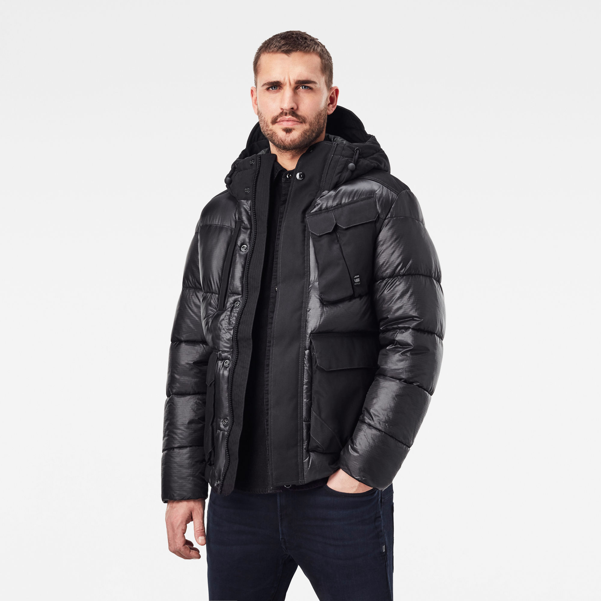 Utility Pocket Puffer Jacket | Black | G-Star RAW®