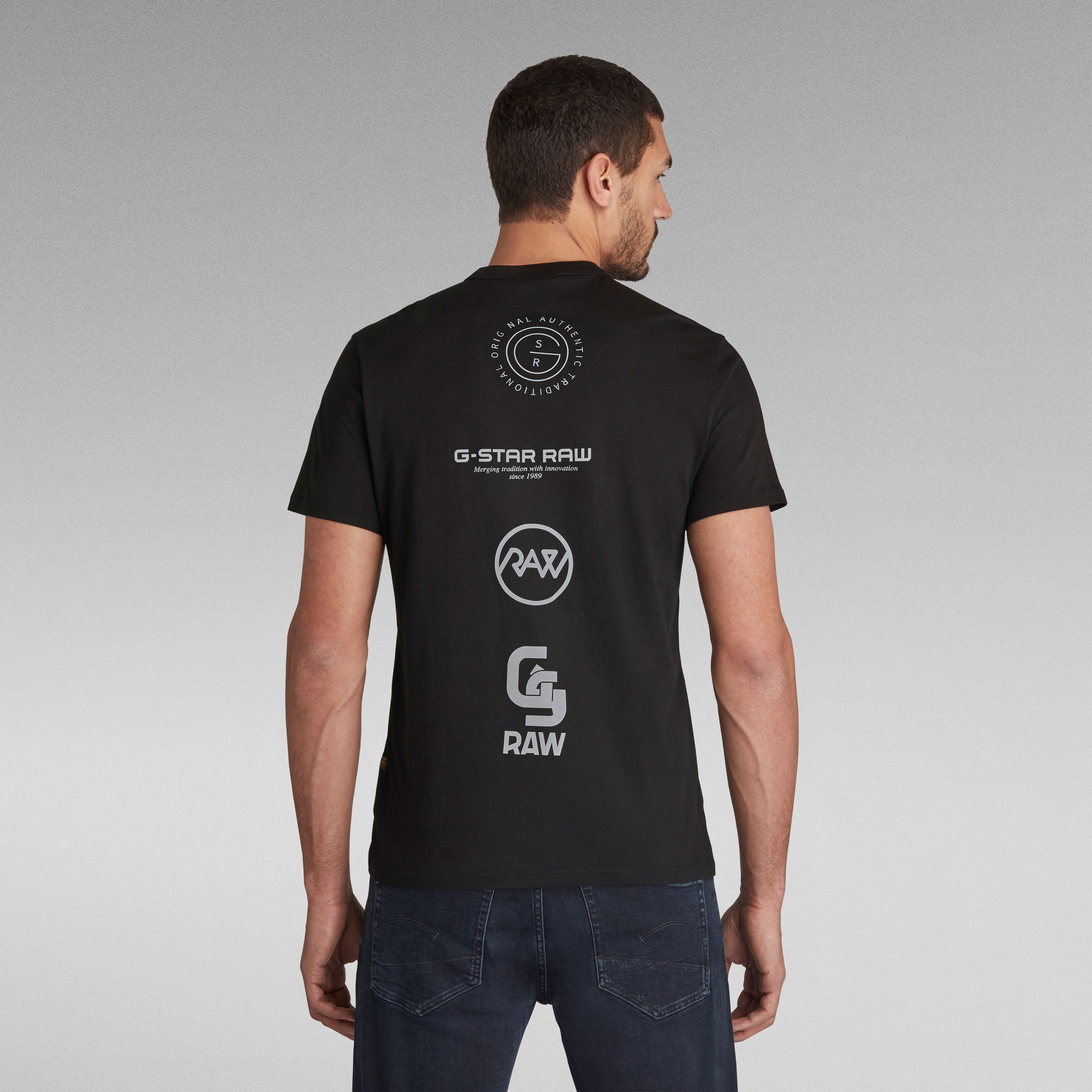 G-Star Reflective Multi Graphic T-Shirt | Black | G-Star RAW®