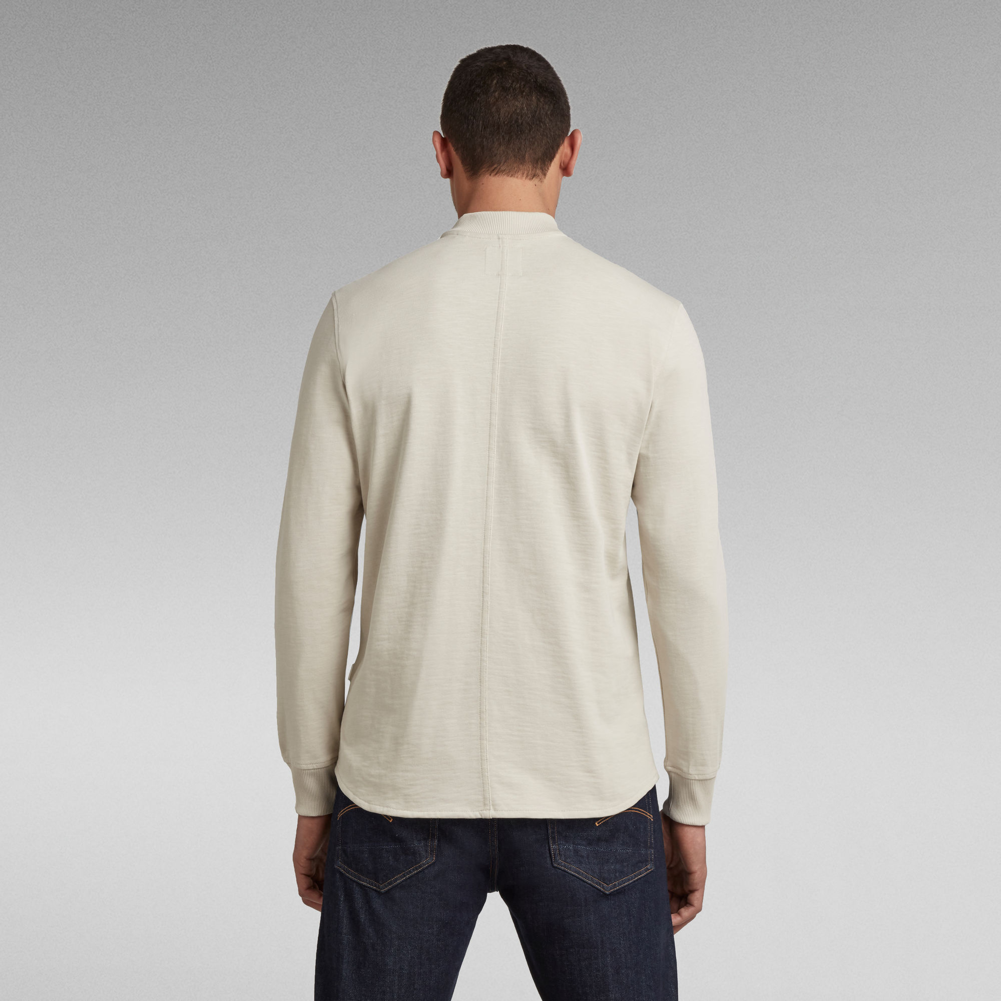 Baseball Jersey Zip Pocket T-Shirt | Beige | G-Star RAW®