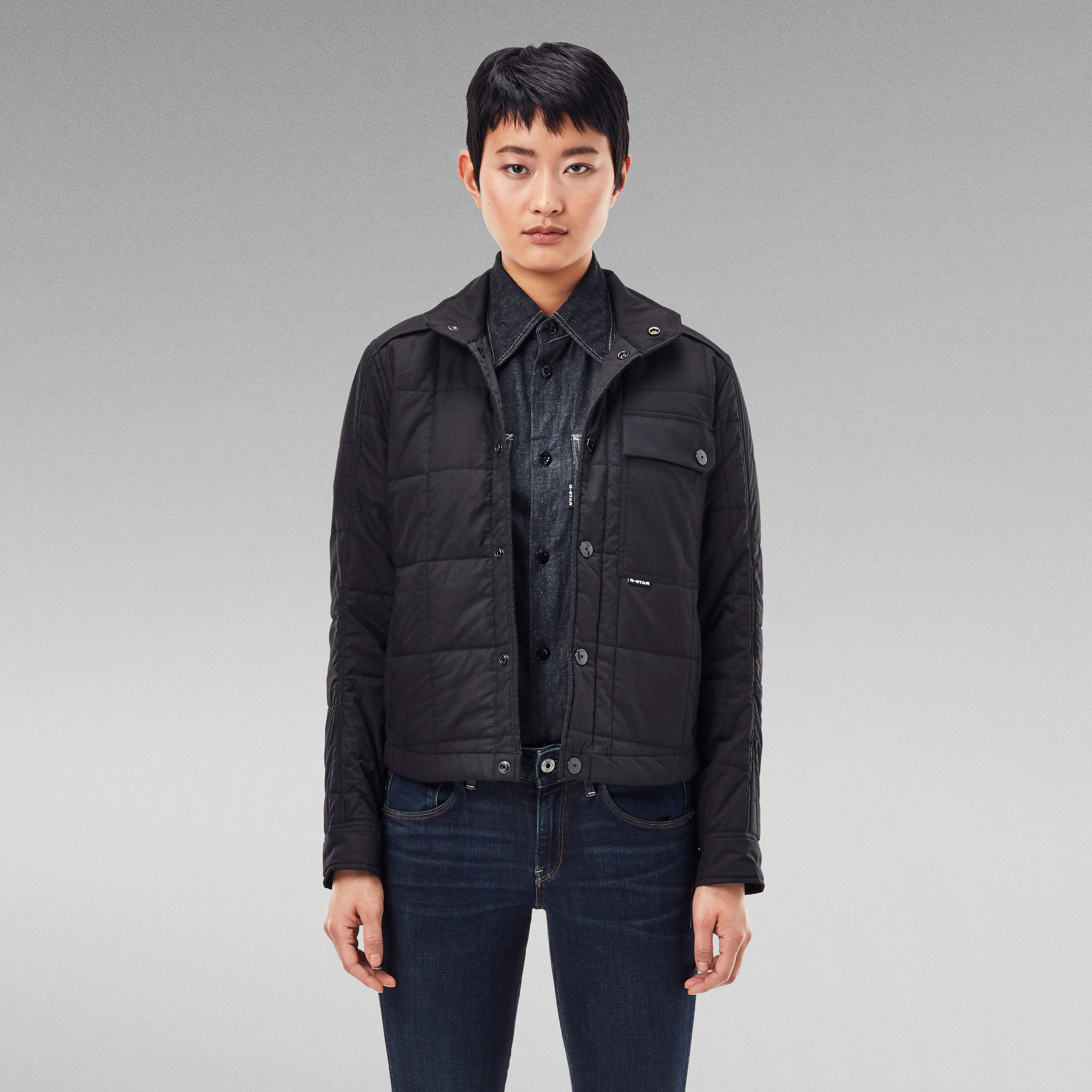 Quilted Overshirt | Women | Black | G-Star RAW®
