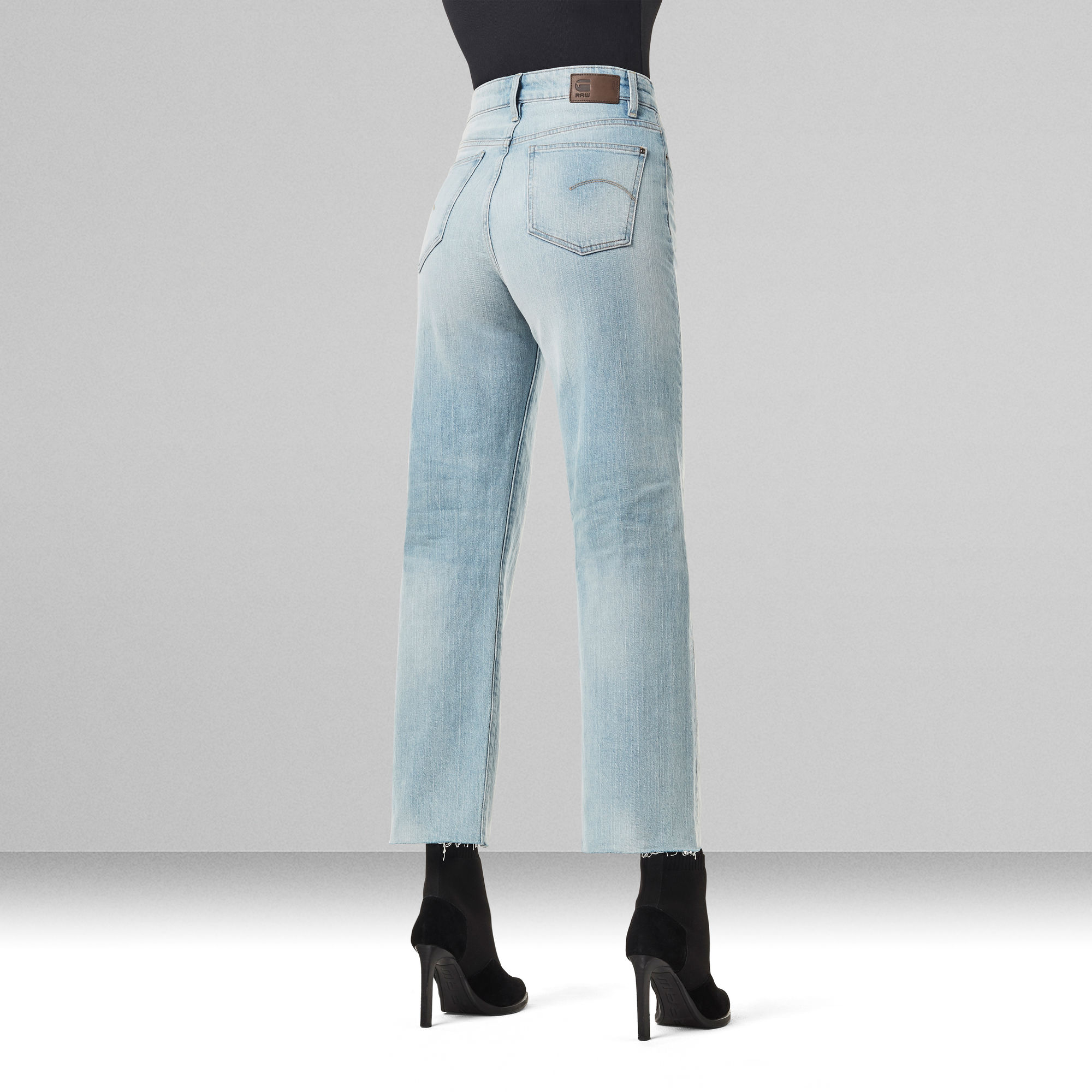 Tedie Ultra High Straight Raw Edge Ankle Jeans | G-Star RAW®