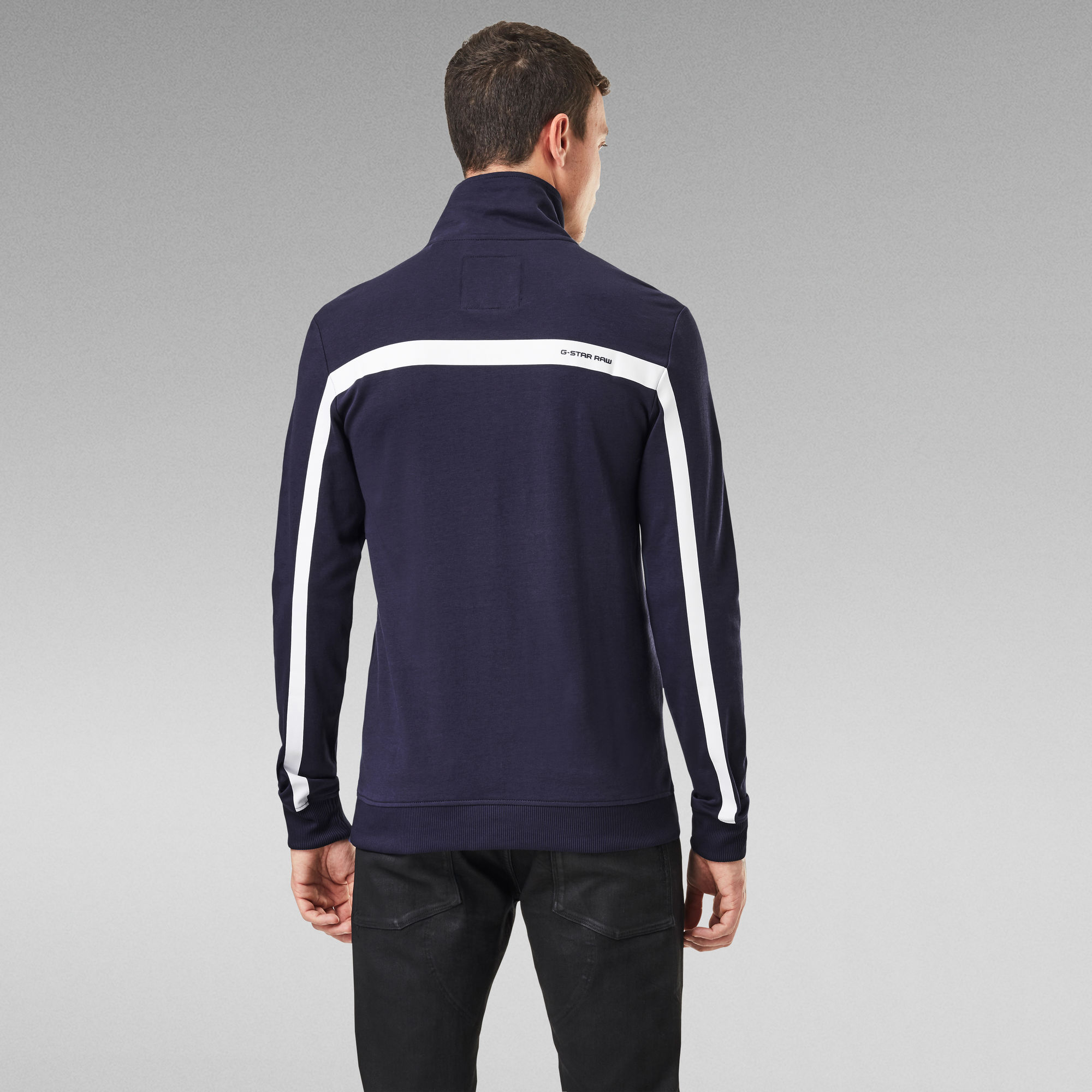 Lightweight Half Zip Track Sweater | Dark blue | G-Star RAW®