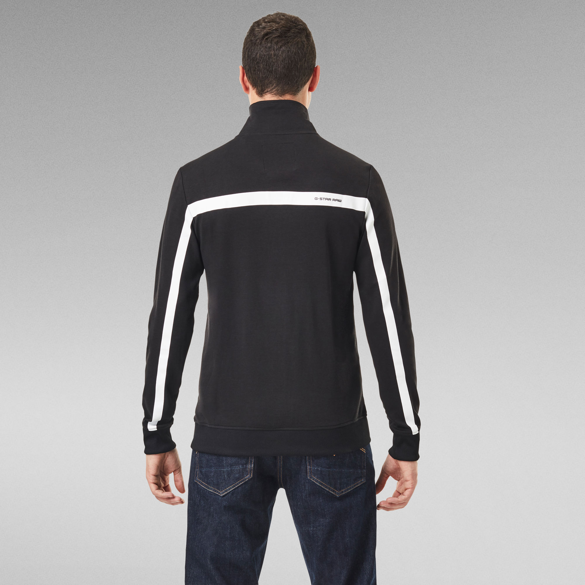 Lightweight Half Zip Track Sweater | Black | G-Star RAW®