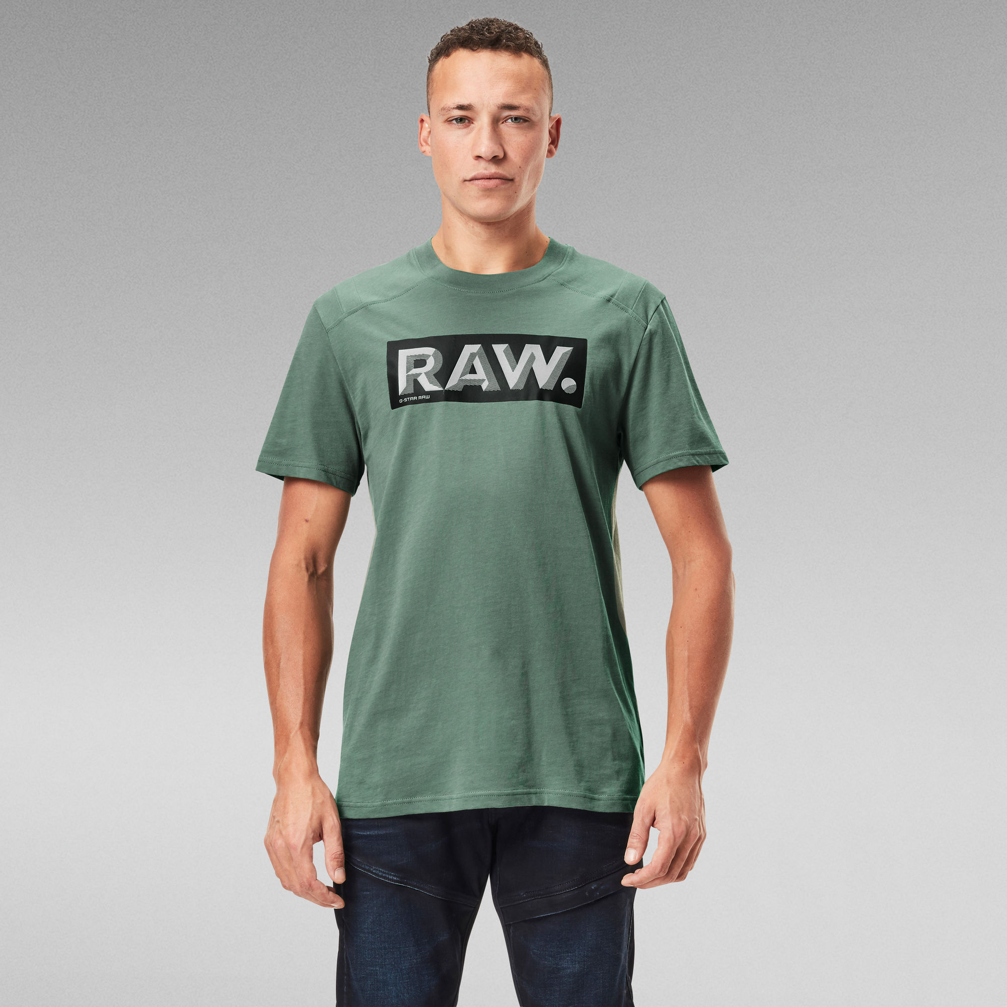 Reinforced Reflective Raw. Logo T-Shirt | Green | G-Star RAW®