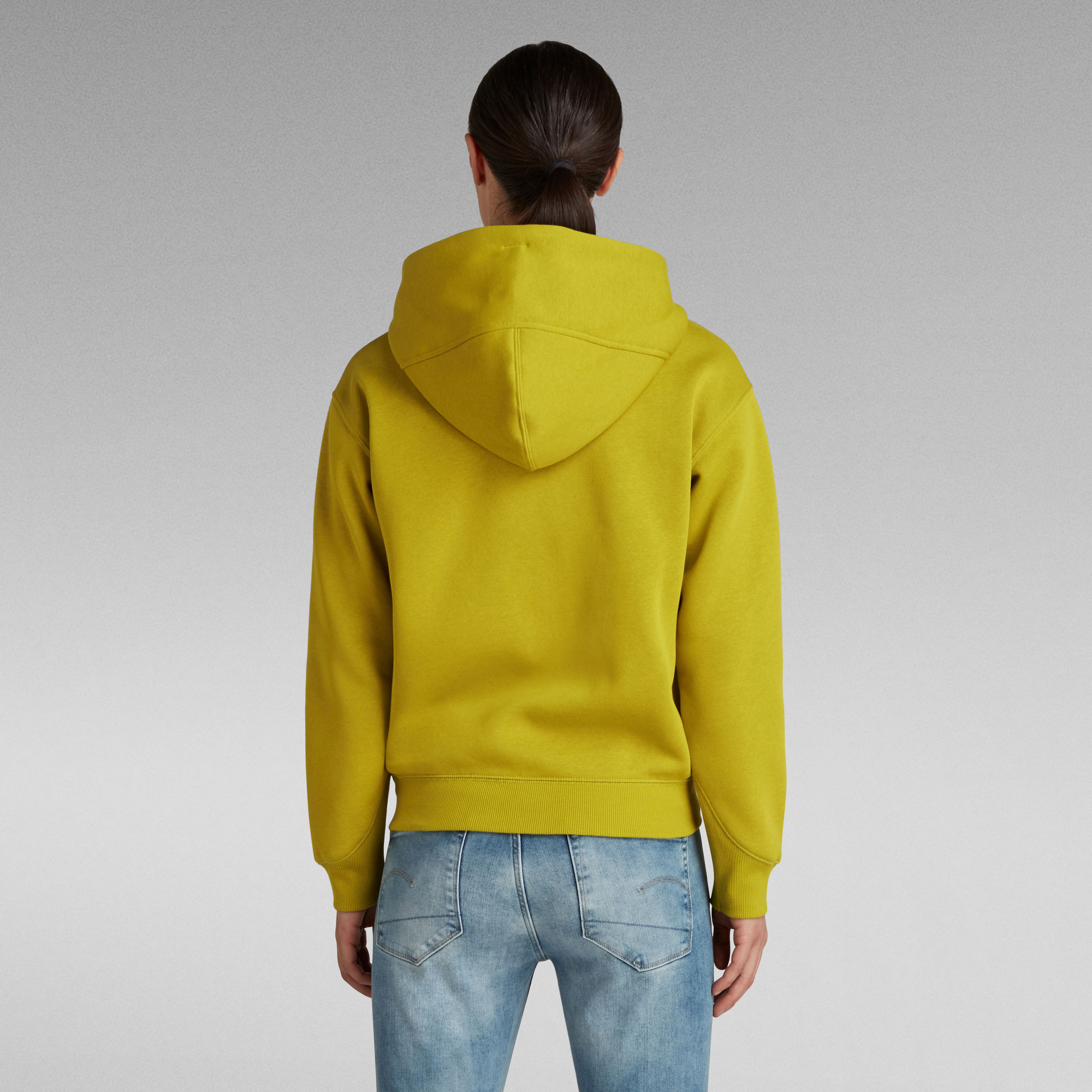 Premium Core Zip Through Hoodie | Yellow | G-Star RAW®