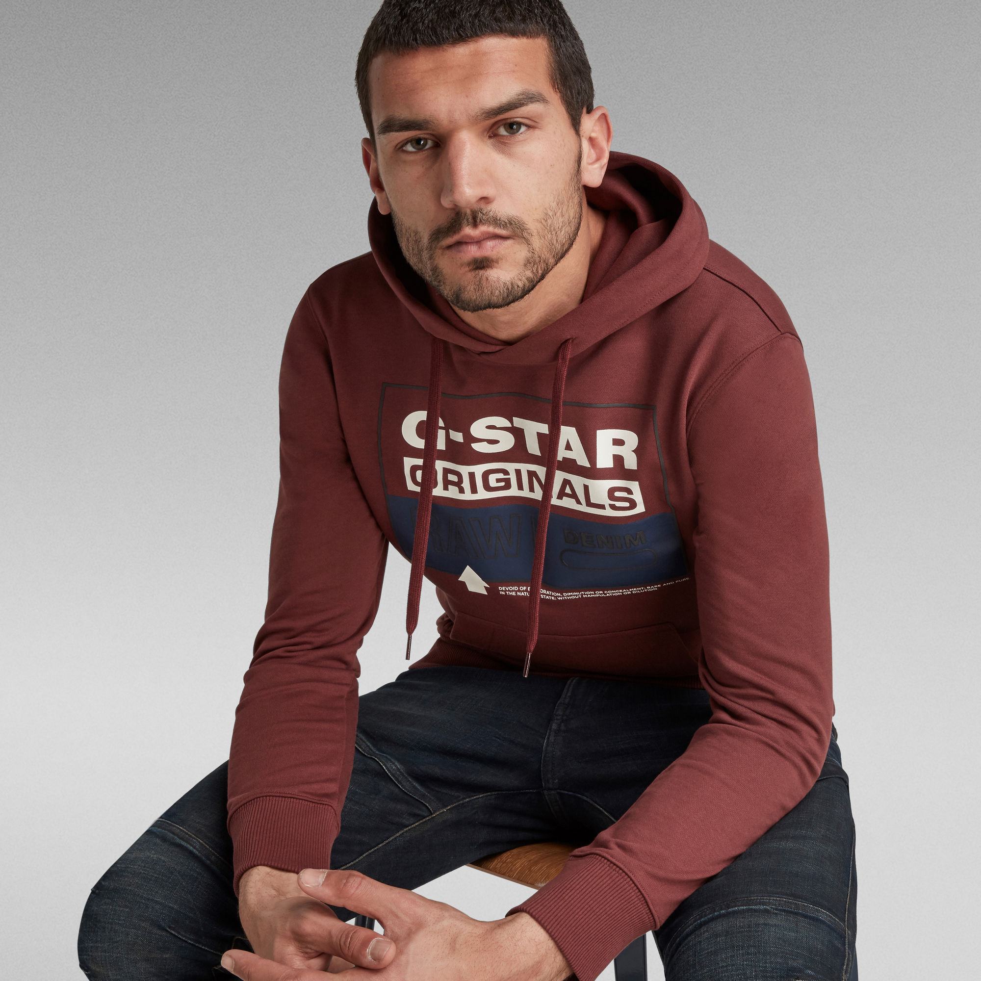 Originals Hooded Sweater | Brown | G-Star RAW®