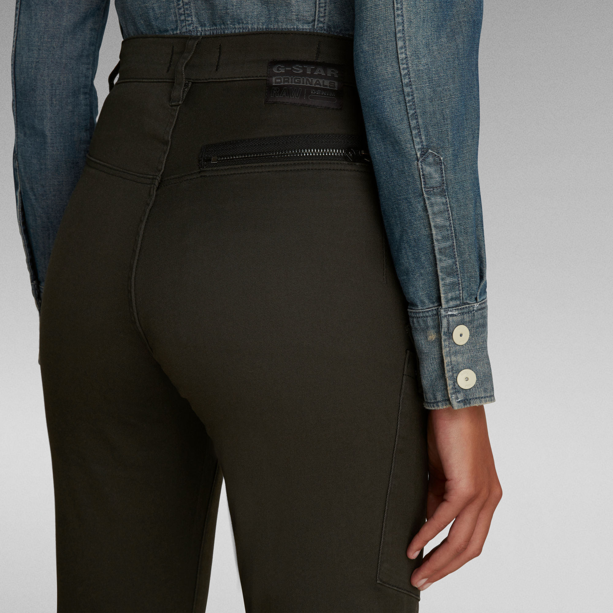 High G-Shape Cargo Skinny Pants | Grey | G-Star RAW®