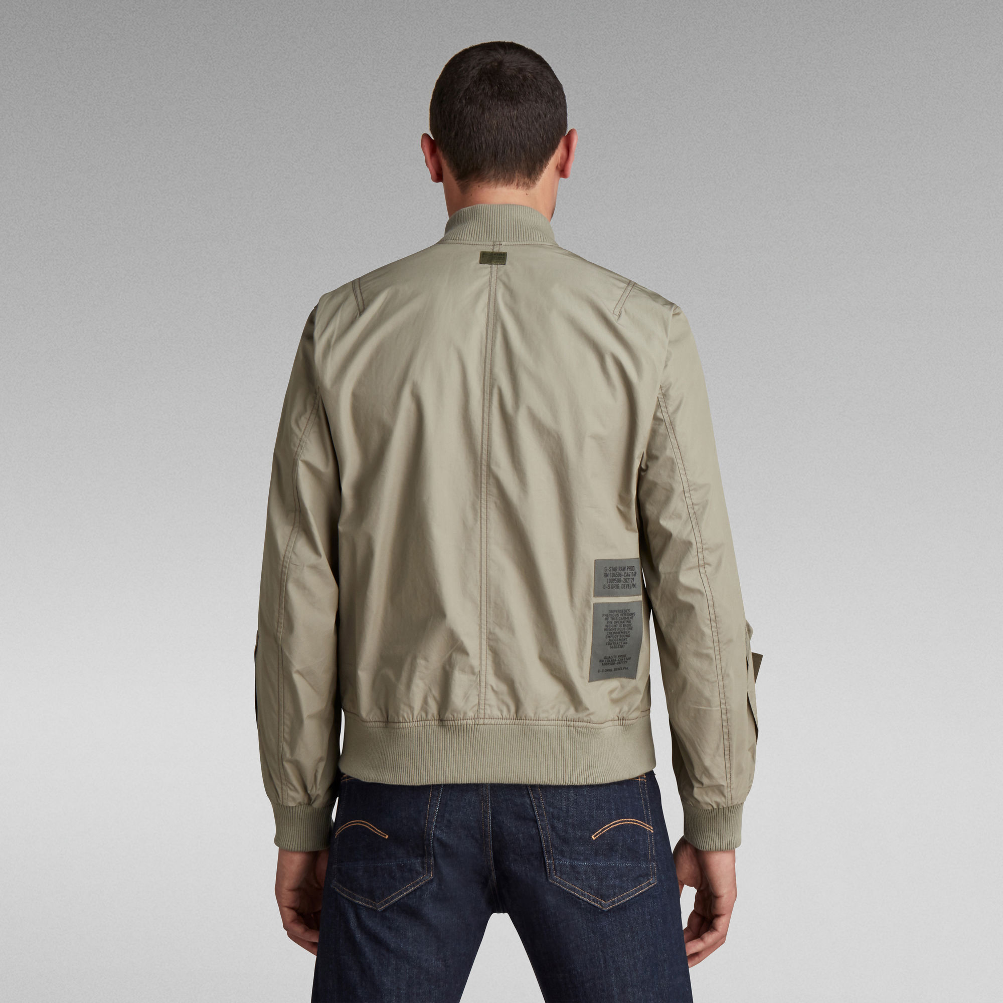 Chest Pockets Poplin Bomber Jacket | Green | G-Star RAW®