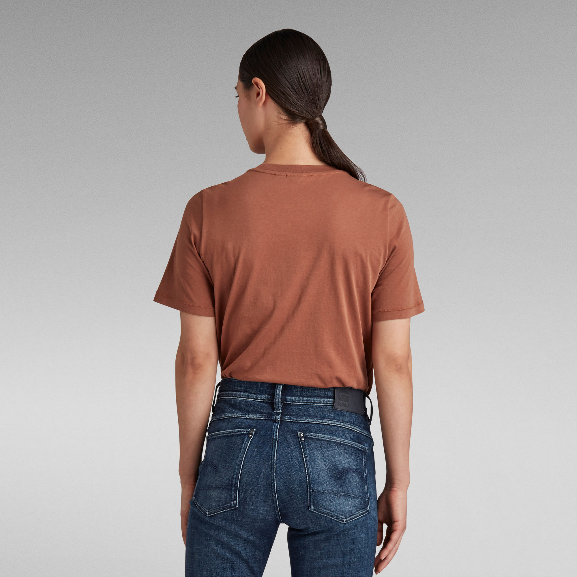 Originals Label Regular Fit Tee | Brown | G-Star RAW®