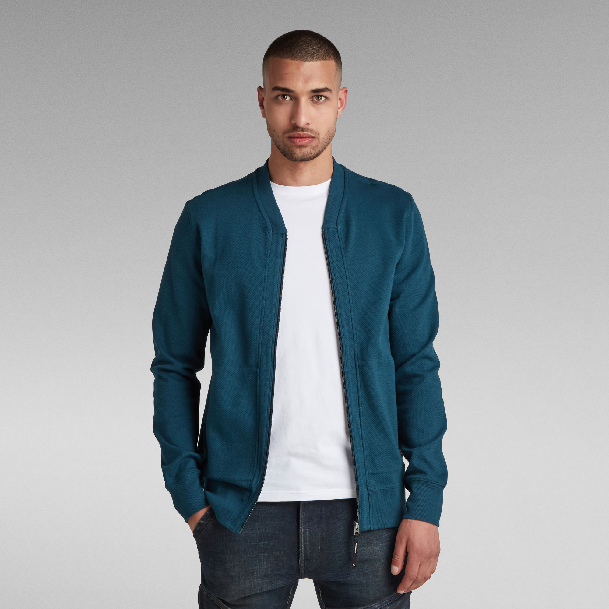 Lightweight Track Jacket Sweater | Dark blue | G-Star RAW®