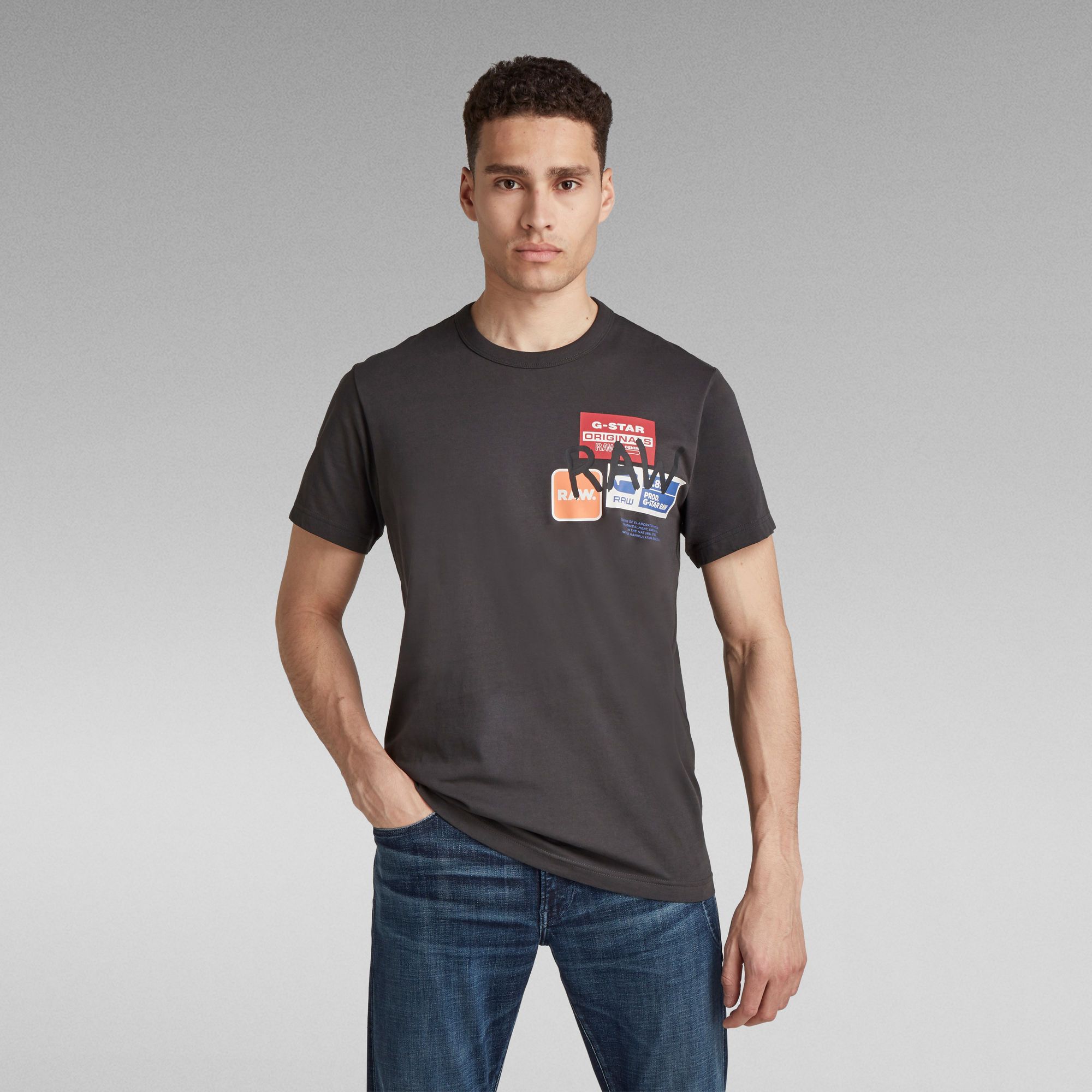 Multi Graphic T-Shirt | Grey | G-Star RAW®