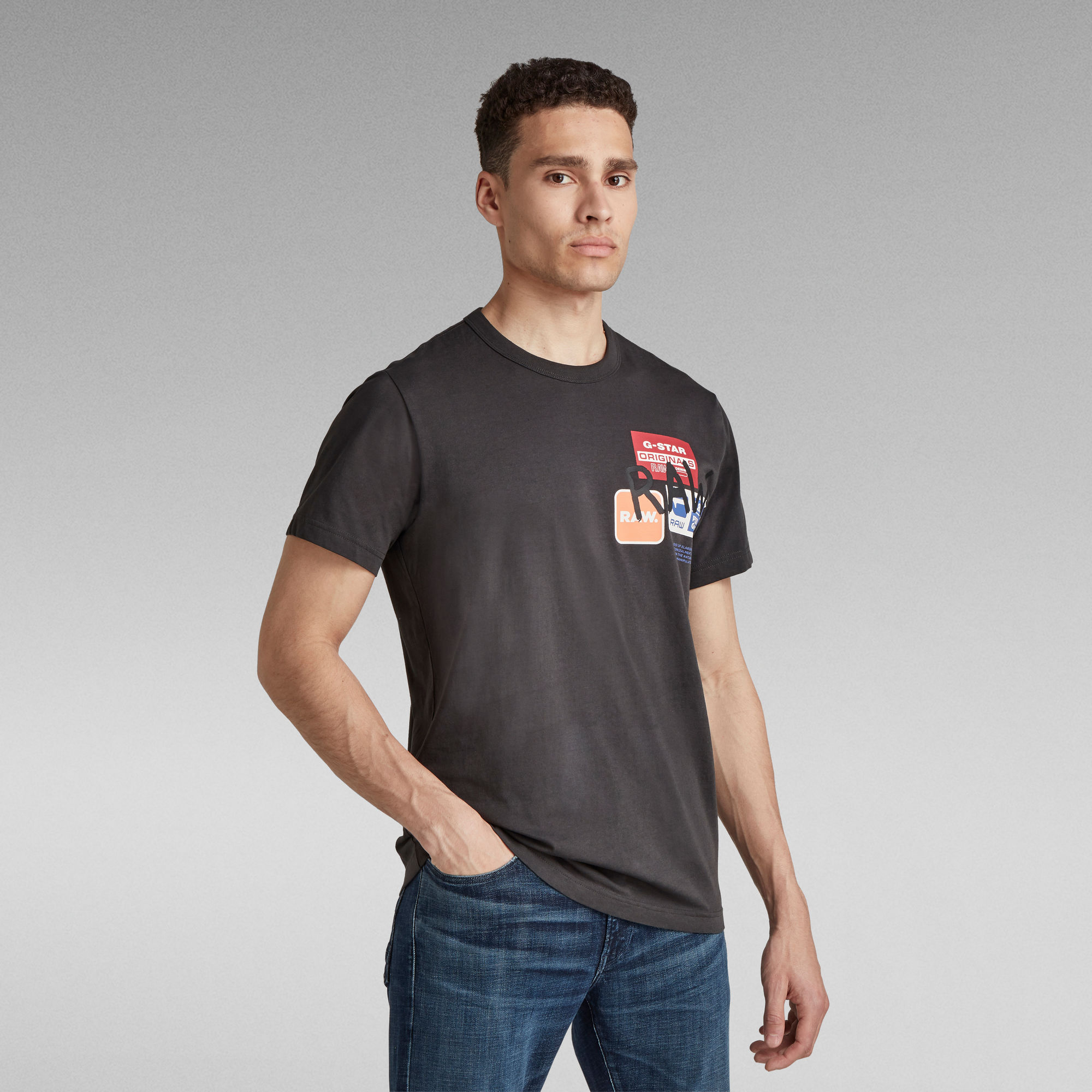 Multi Graphic T-Shirt | Grey | G-Star RAW®