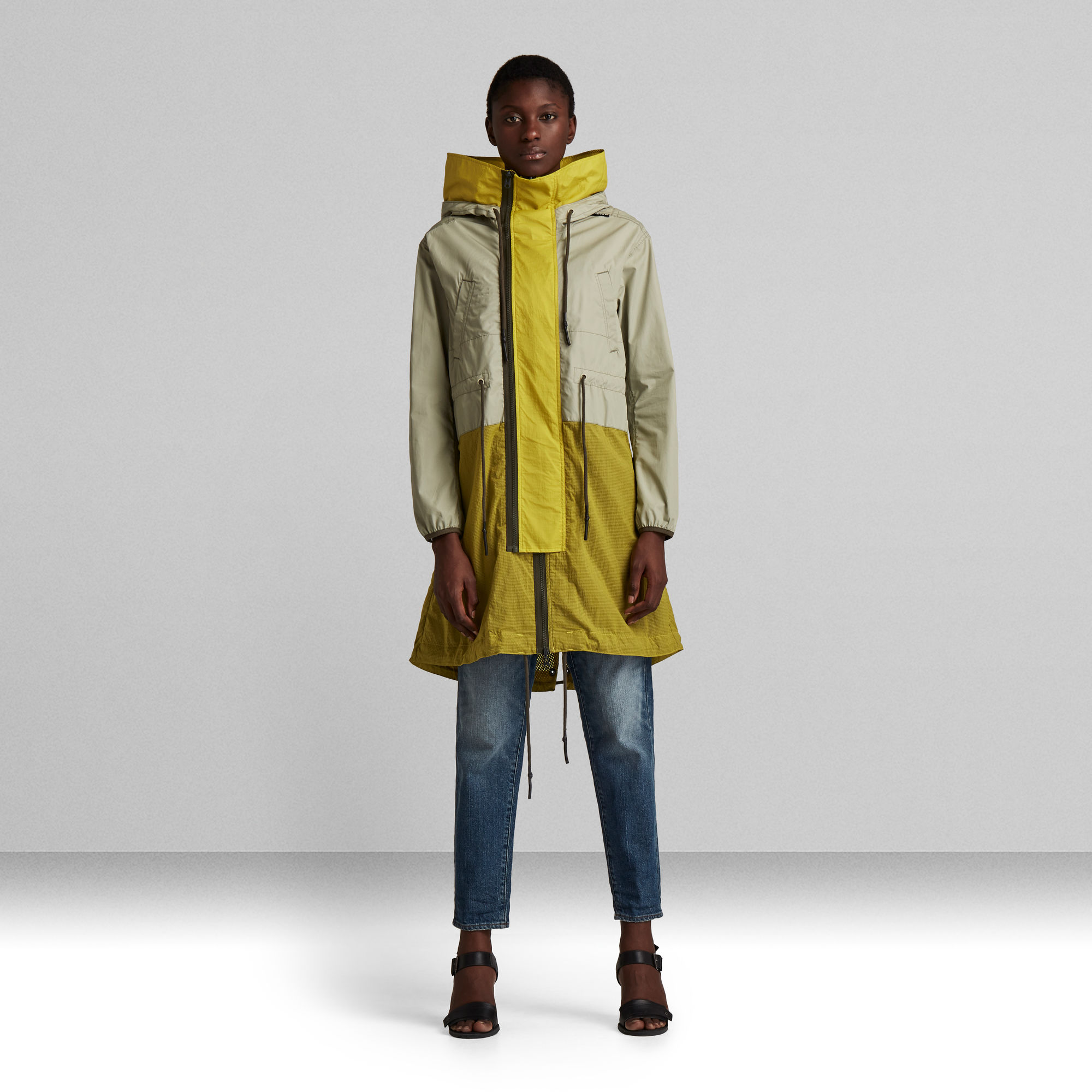 Unlined Colourblock Parka | Green | G-Star RAW®