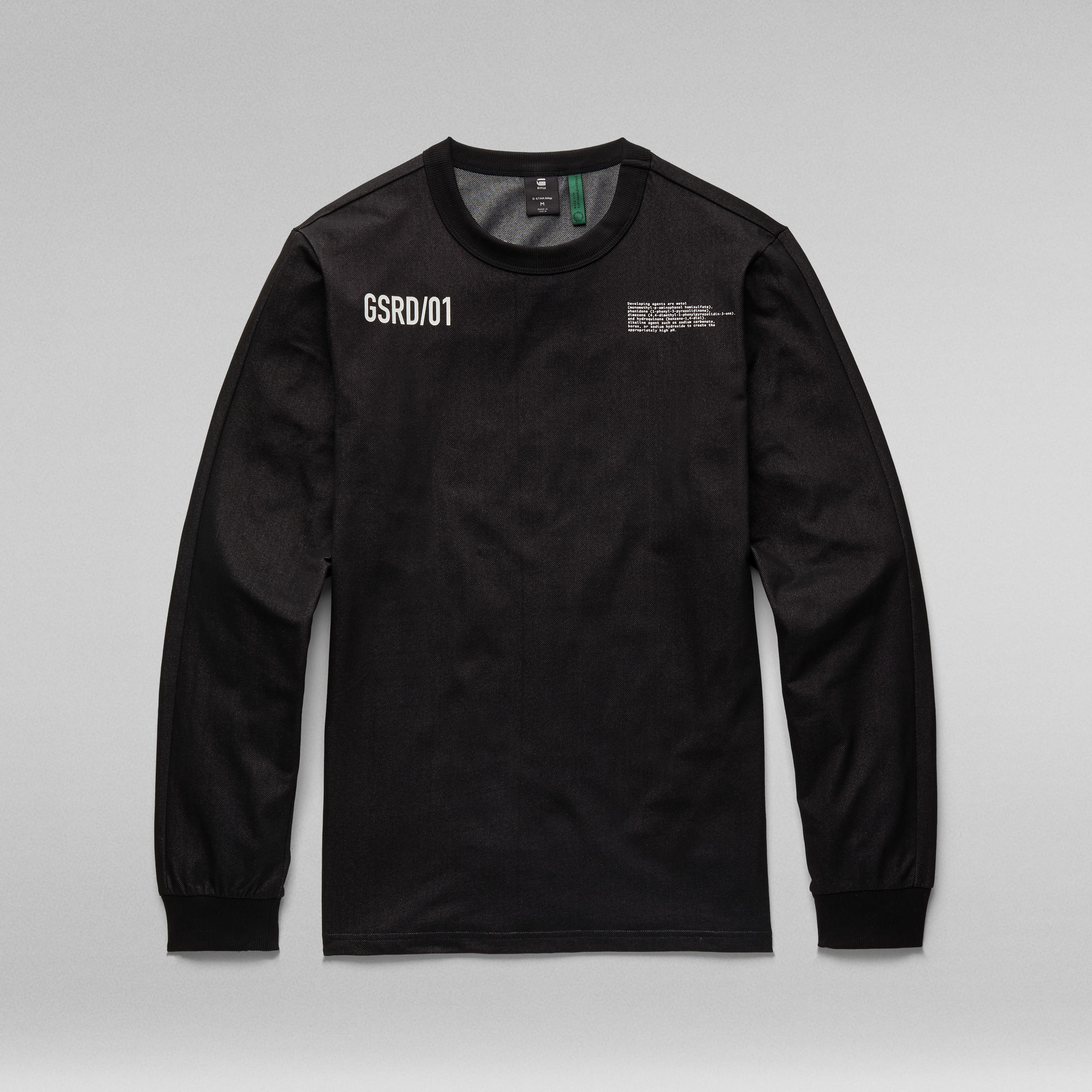 Lightweight Text Sweater | Black | G-Star RAW®