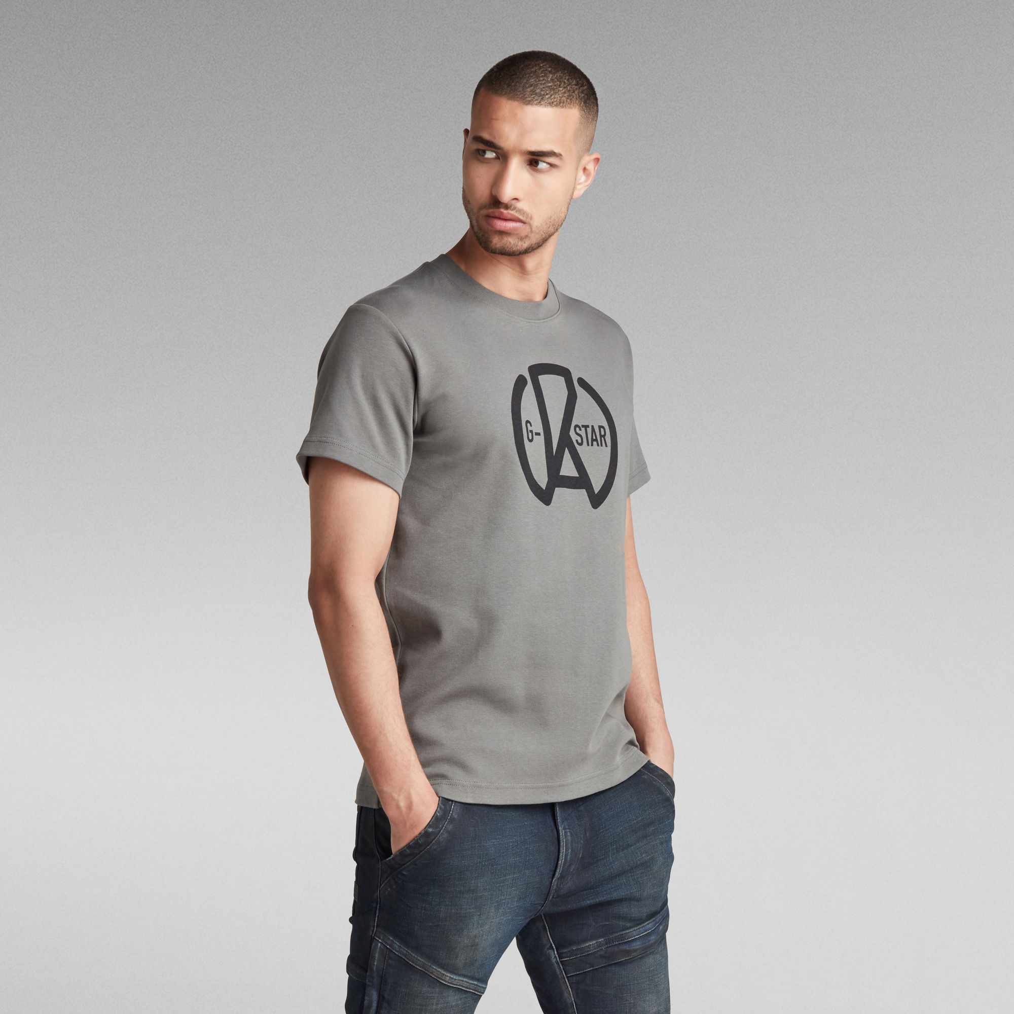 Circle Graphic T-Shirt | Grey | G-Star RAW®