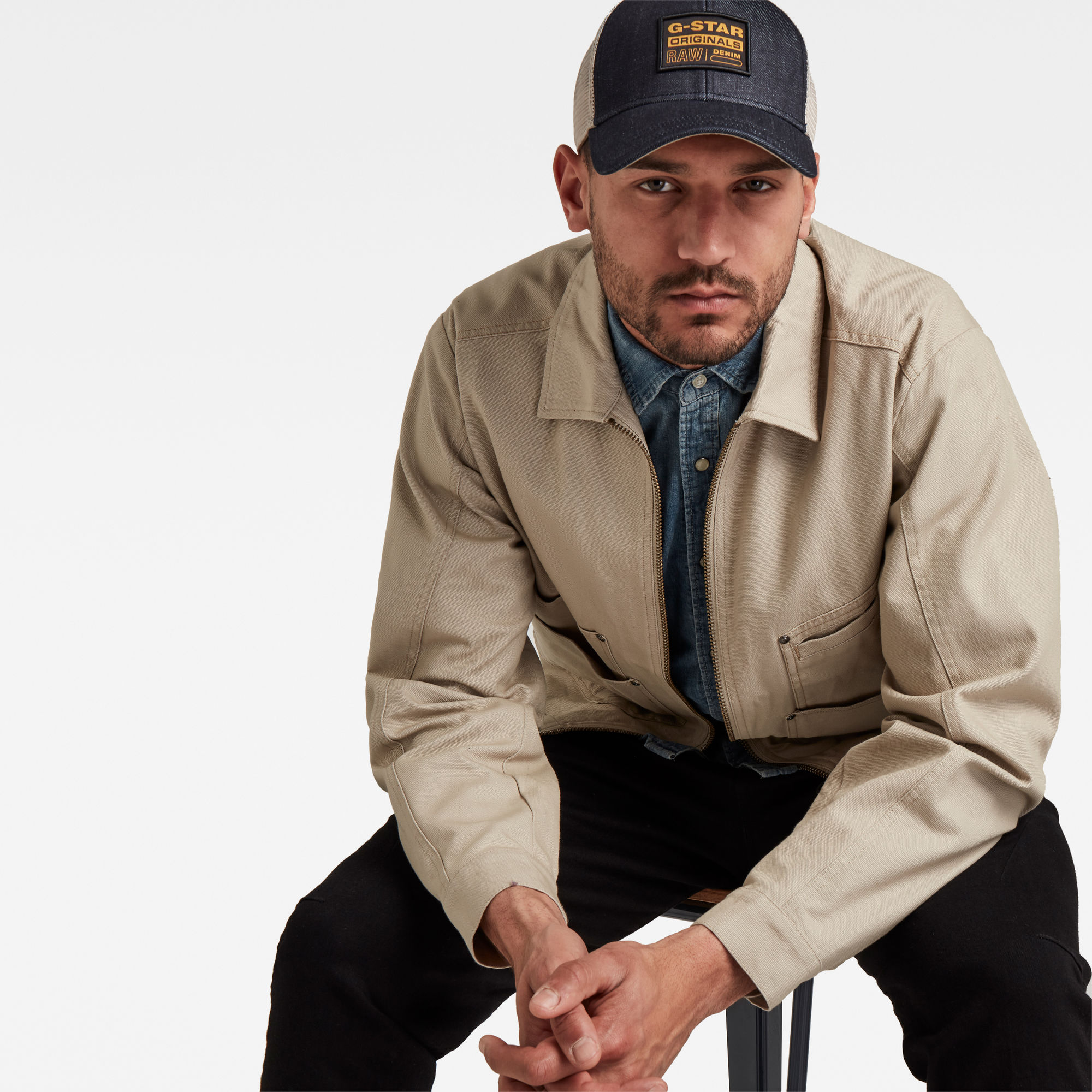 Denim Baseball Trucker Cap | Dark blue | G-Star RAW®