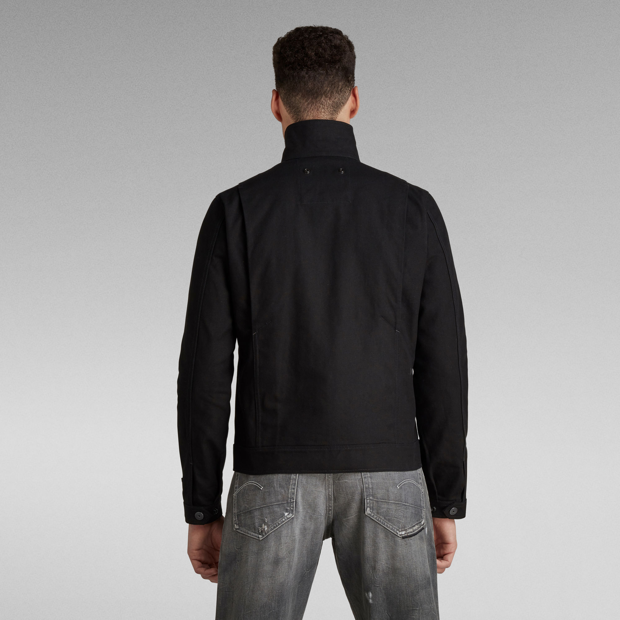 Short Biker Overshirt | Black | G-Star RAW®