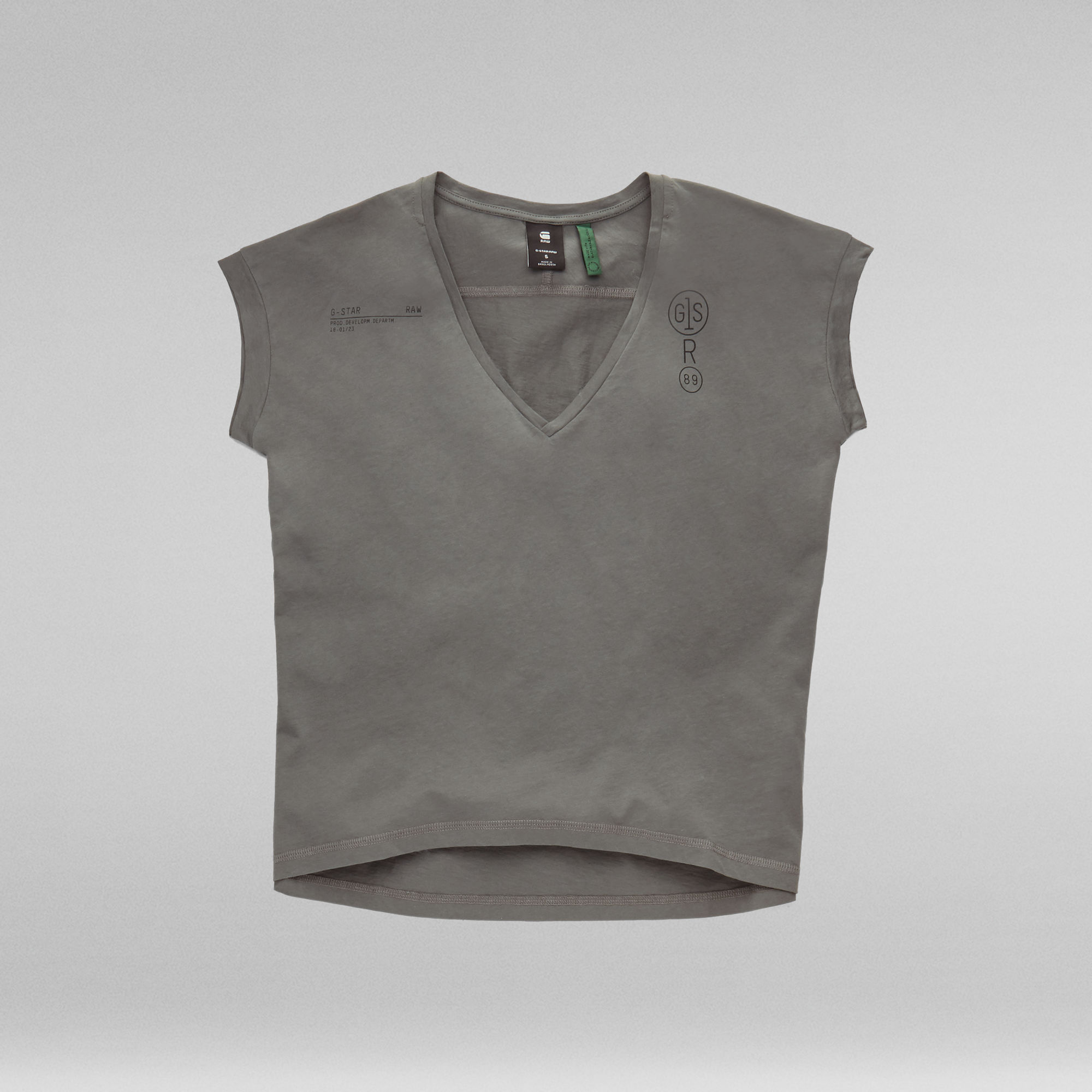 Backprint Loose Top | Grey | G-Star RAW®