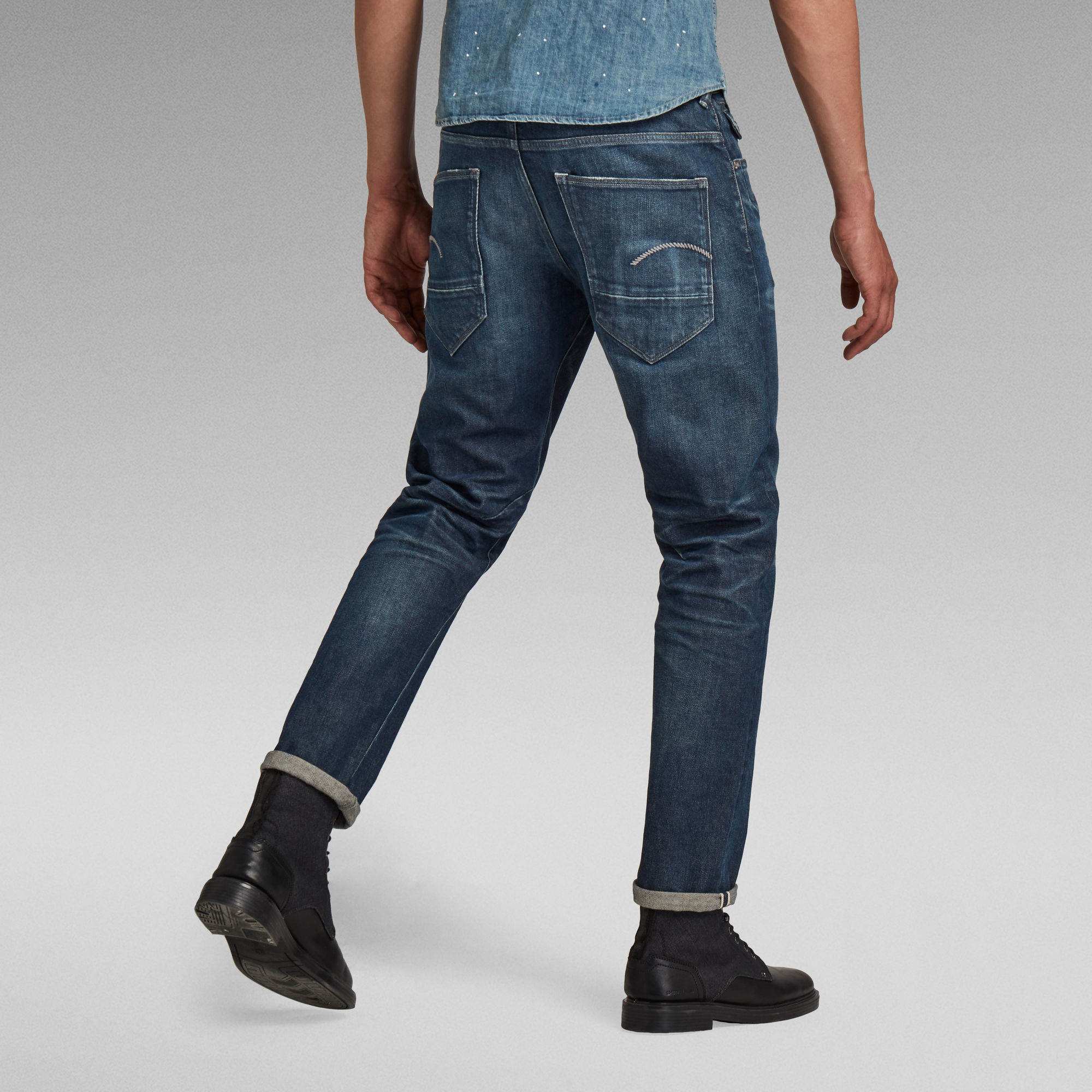 Morry Relaxed Tapered Selvedge Jeans | Dark blue | G-Star RAW®