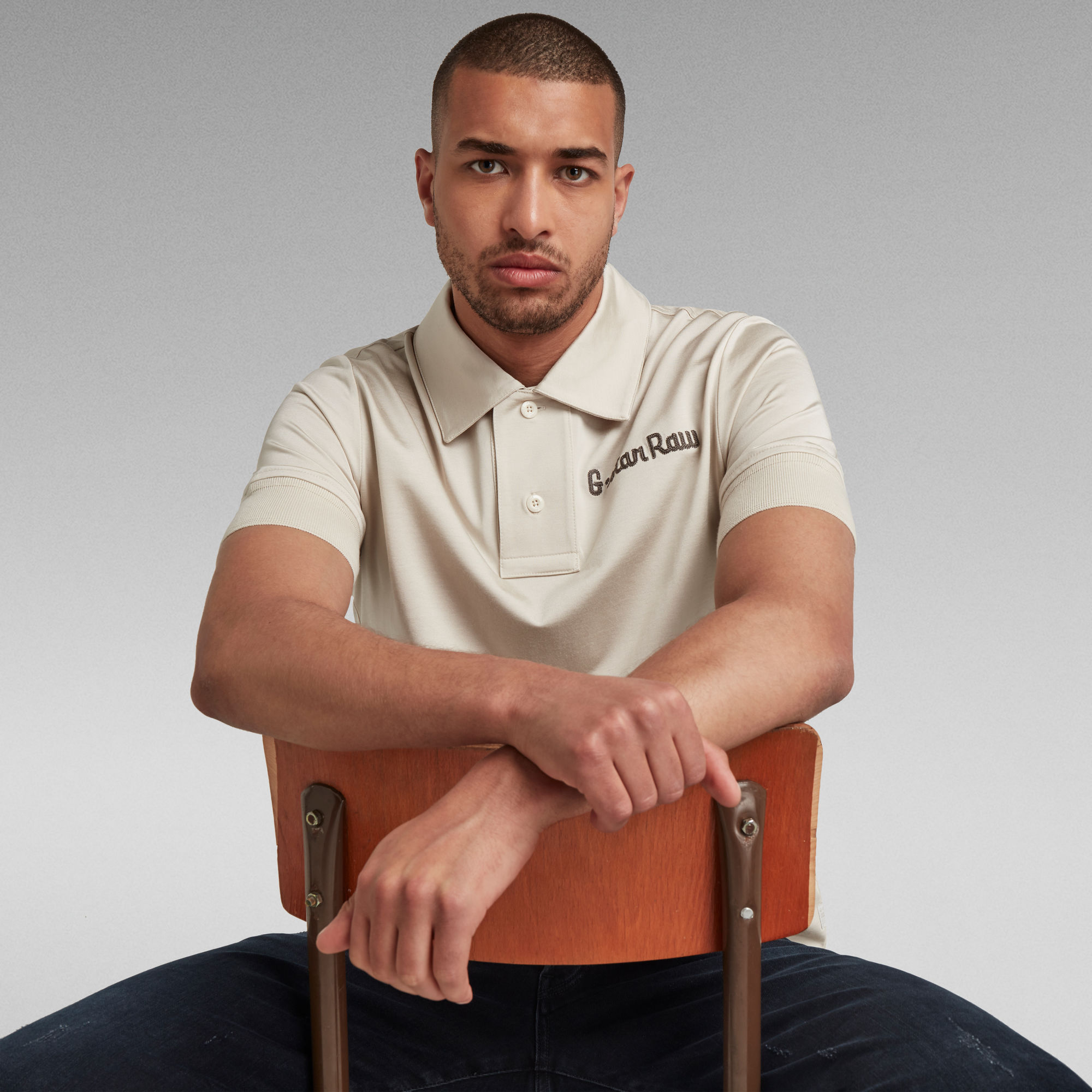Embro Logo Polo | Beige | G-Star RAW®