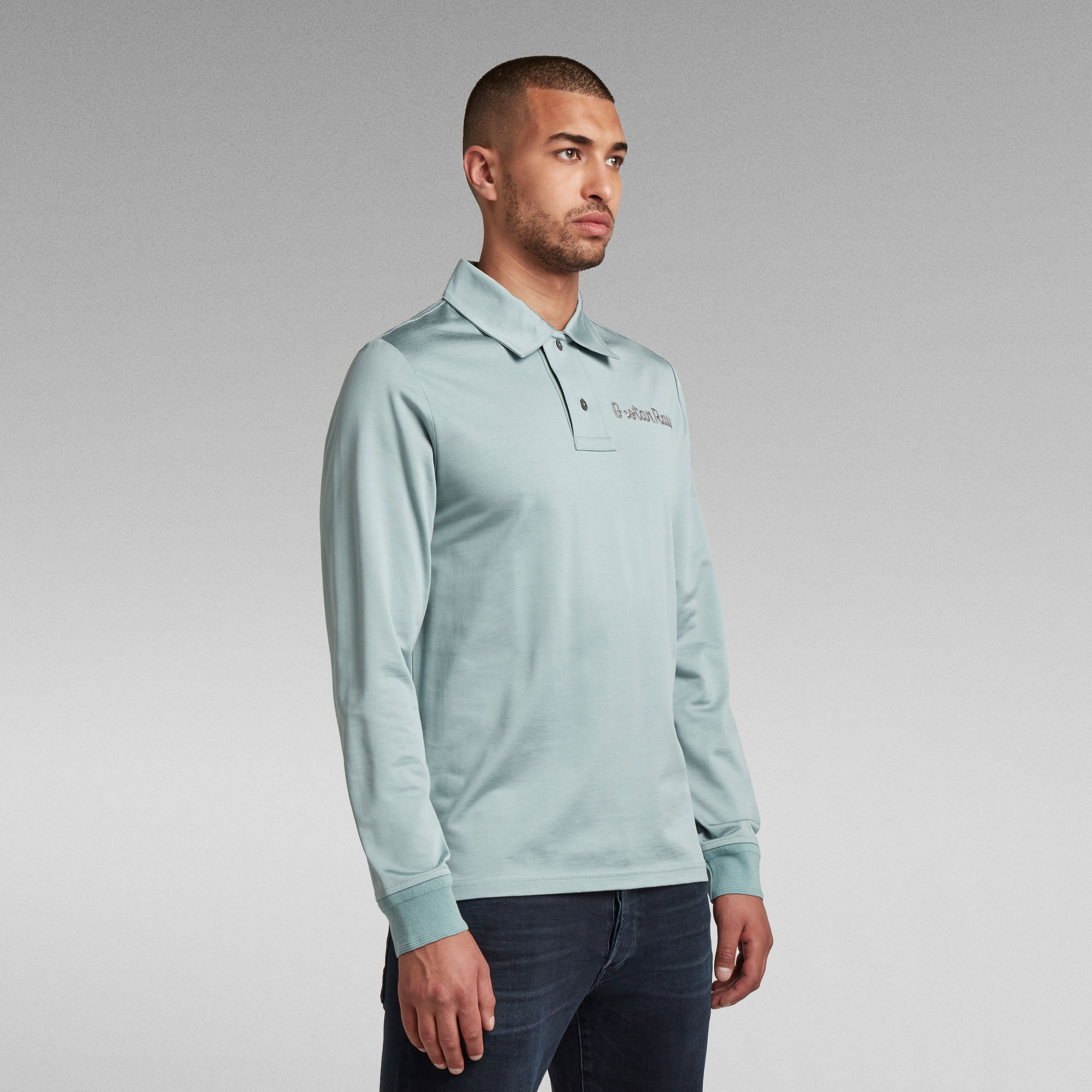 Embro Logo Polo | Light blue | G-Star RAW®