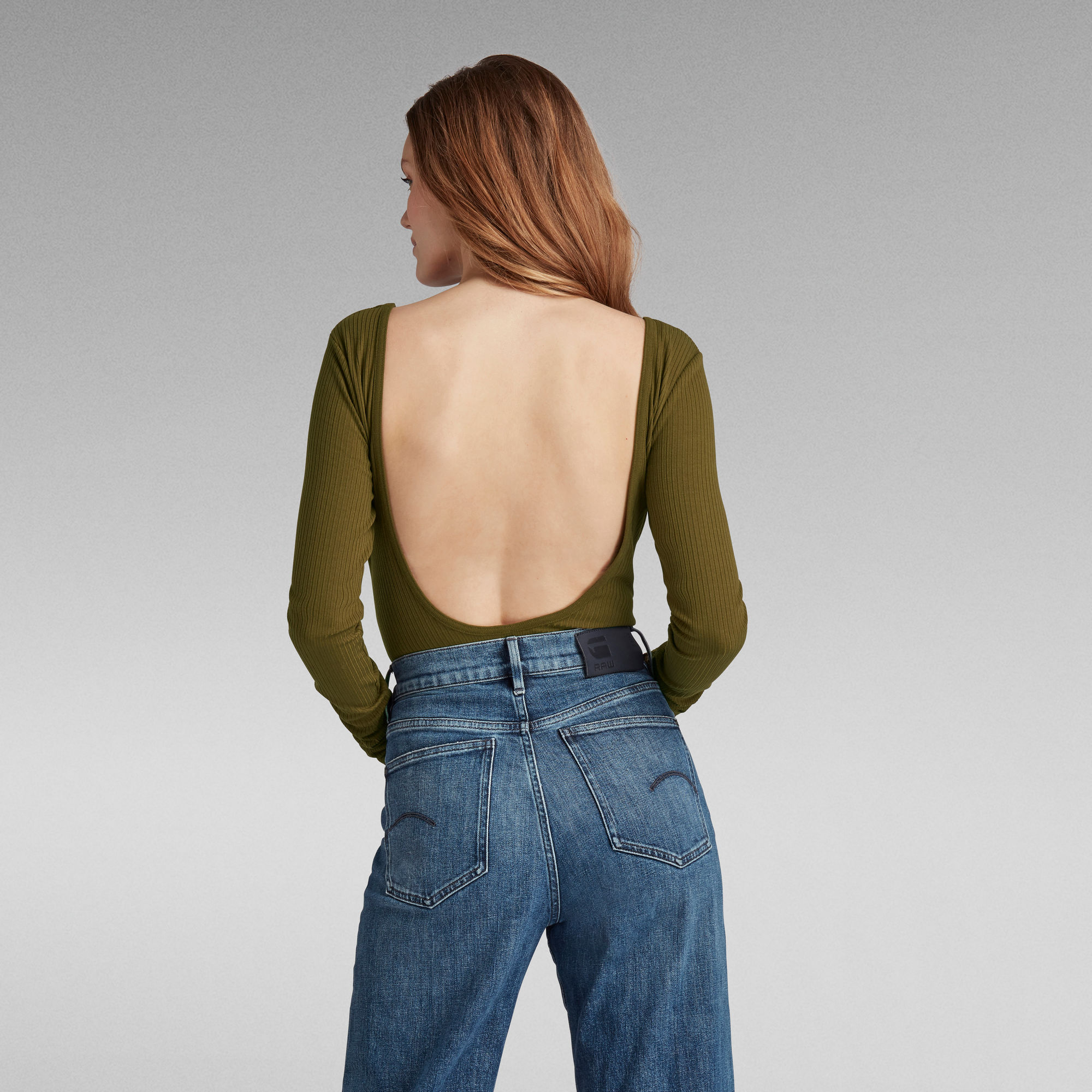 Low Back Body Top | Green | G-Star RAW®