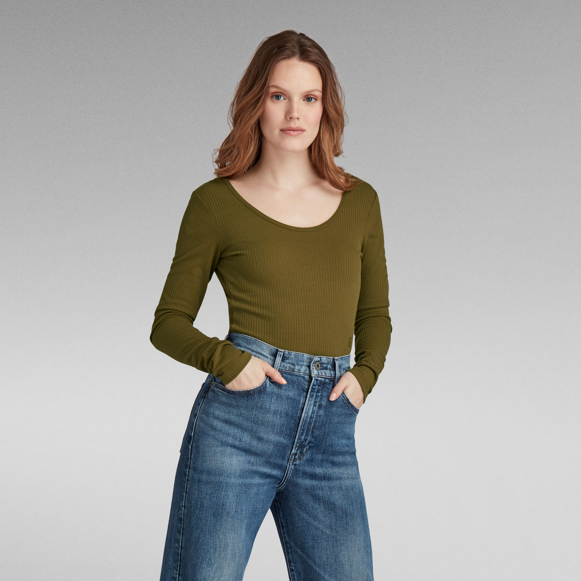 Low Back Body Top | Green | G-Star RAW®