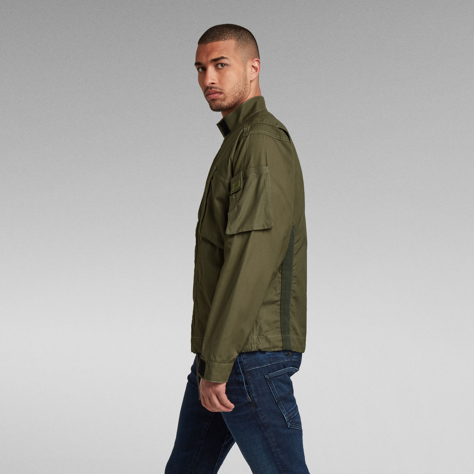 Sporty Slanted Pocket Indoor Jacket | Green | G-Star RAW®