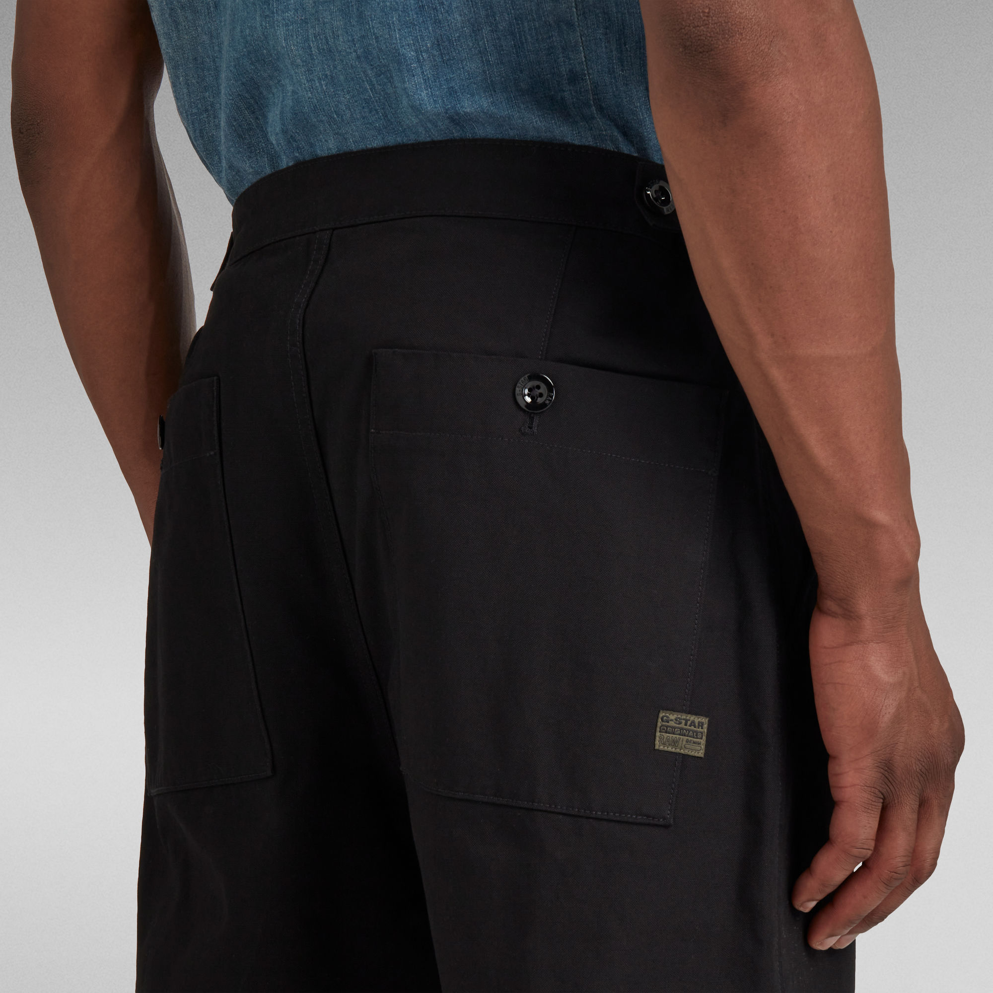 Pleated Relaxed Chino | Black | G-Star RAW®