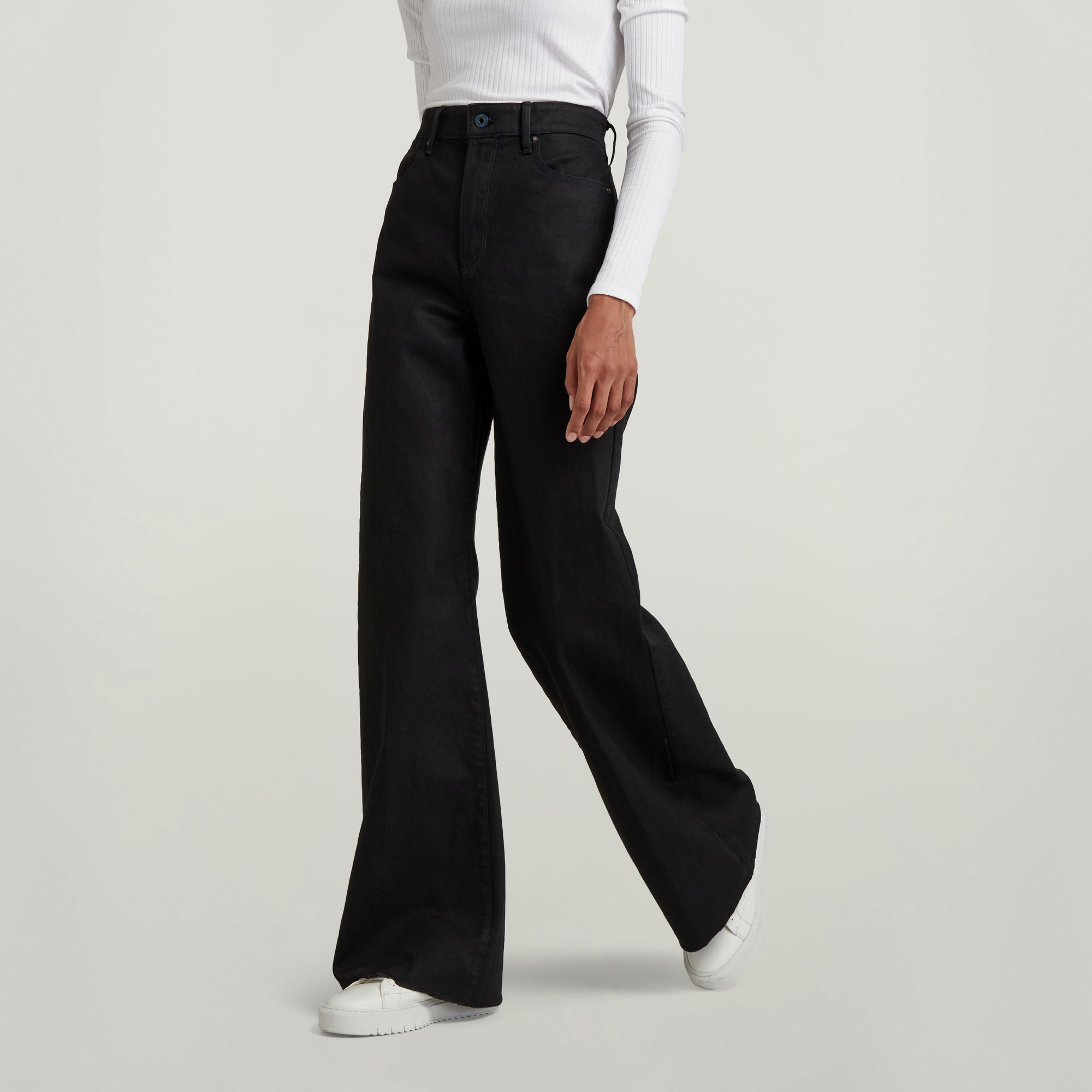 Deck Ultra High Wide Leg Jeans | Women | Black | G-Star RAW®