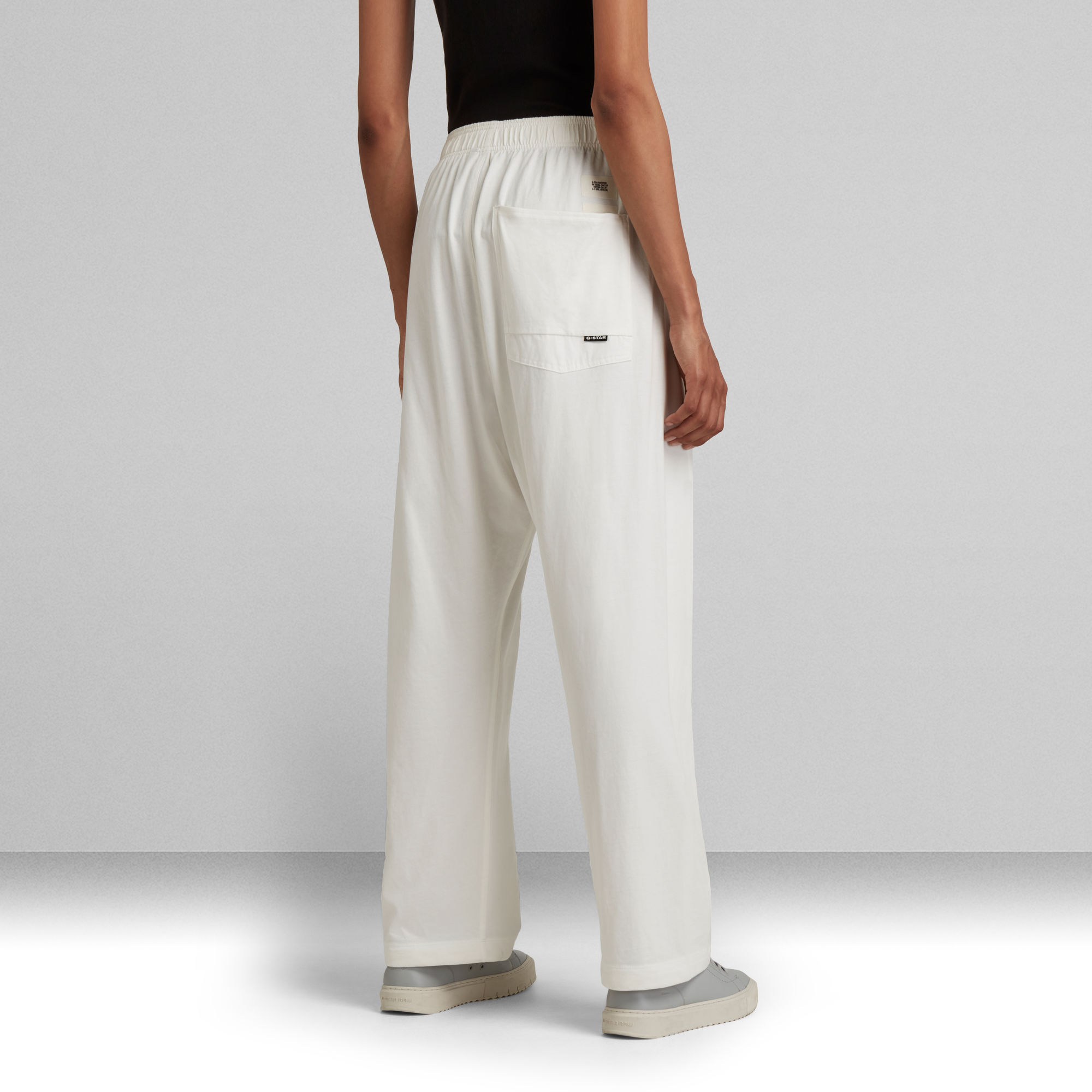 Wide Leg Adjustable Hem Trackpants | Women | White | G-Star RAW®