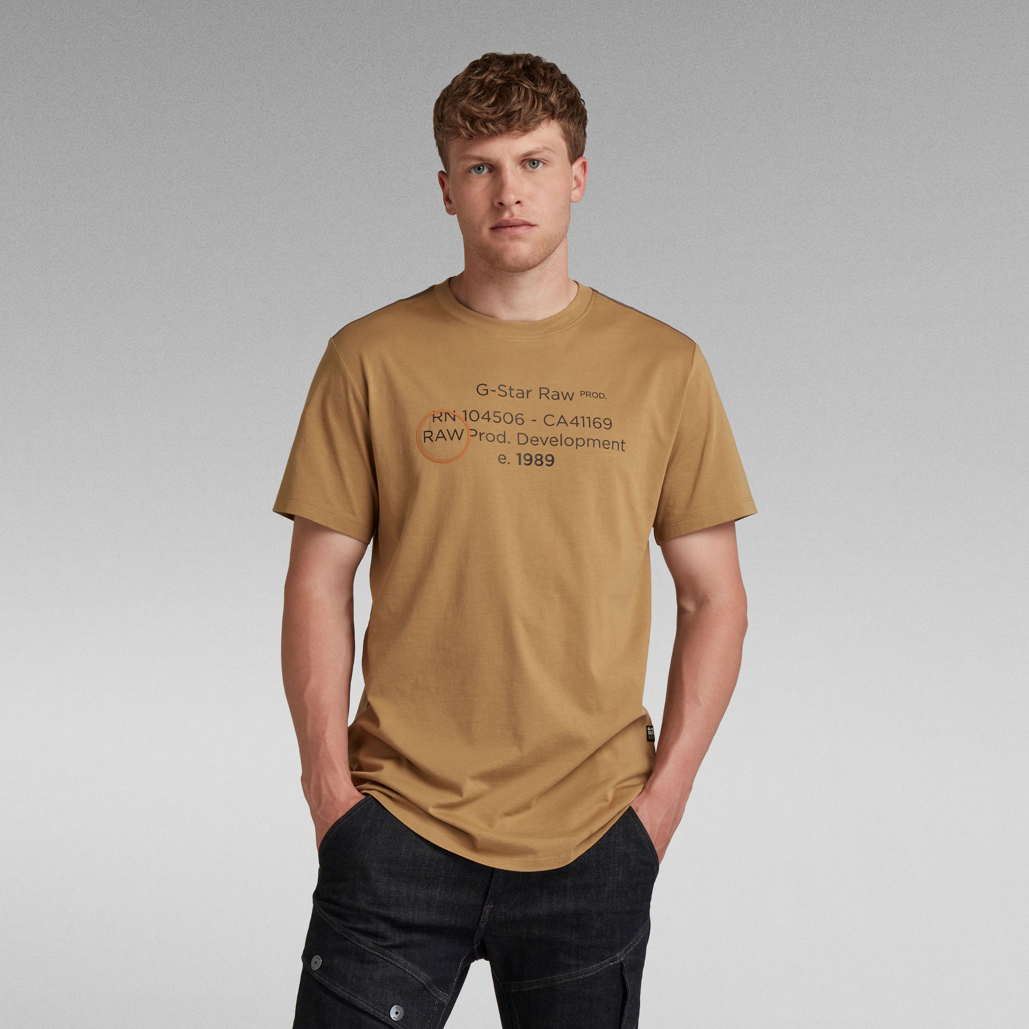 Lash Text Graphic T-Shirt | Brown | G-Star RAW®