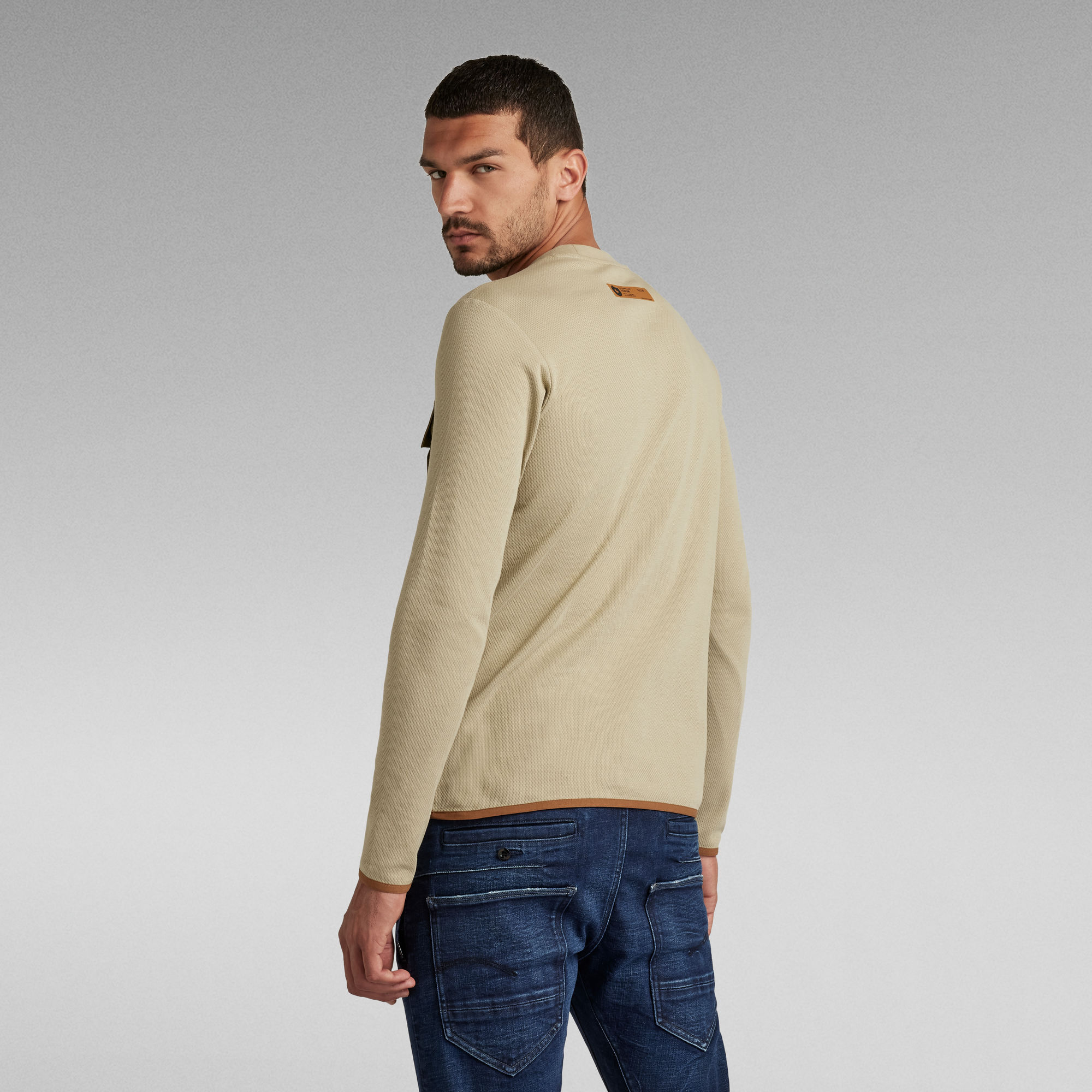Lightweight Slanted Pocket Sweater | Green | G-Star RAW®