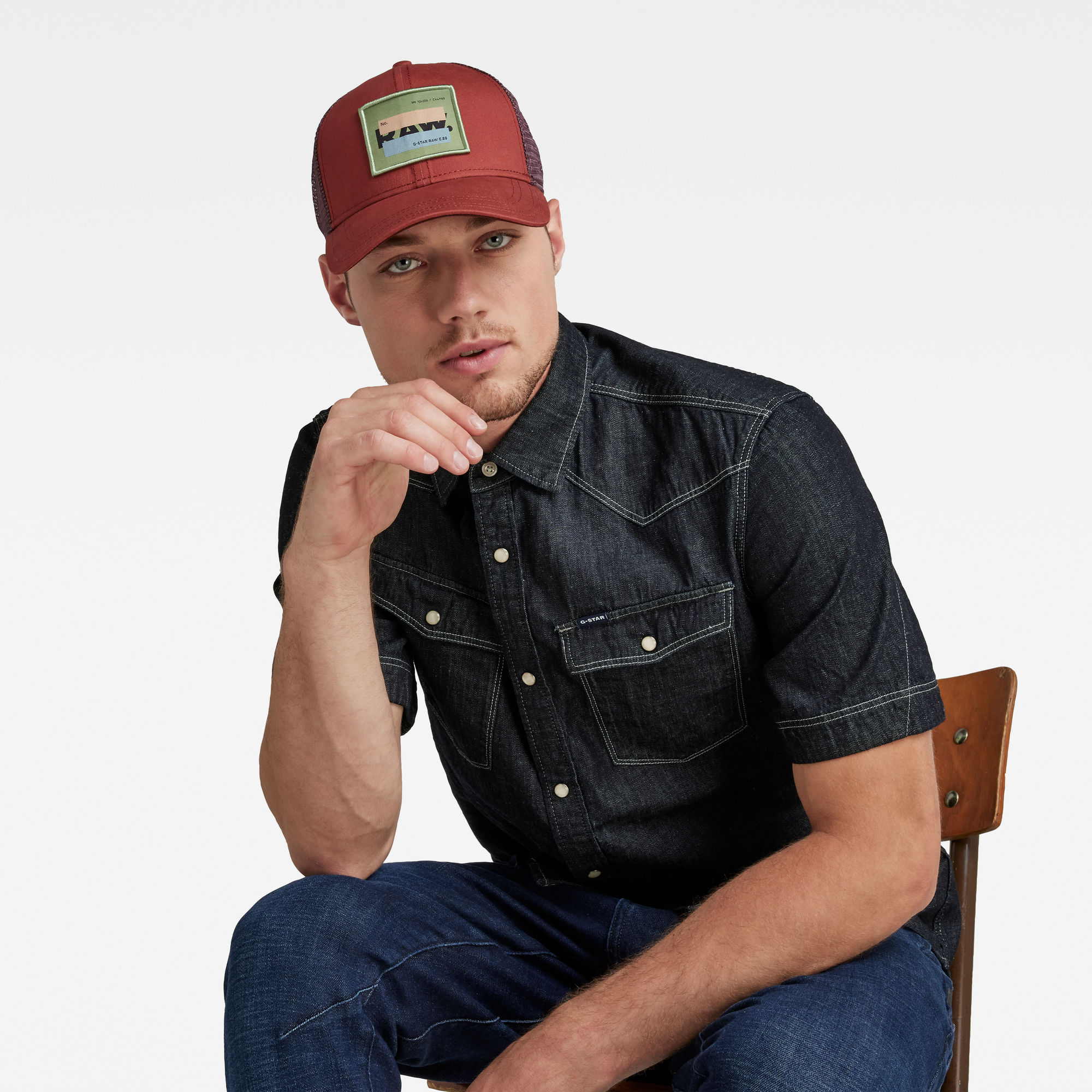 Label Baseball Trucker Cap | Red | G-Star RAW®