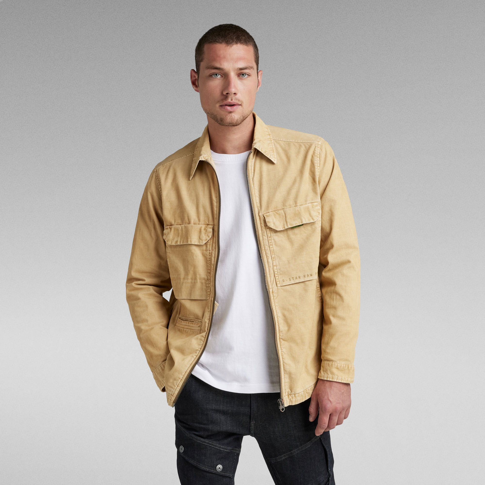 Zip Cord Overshirt | Beige | G-Star RAW®