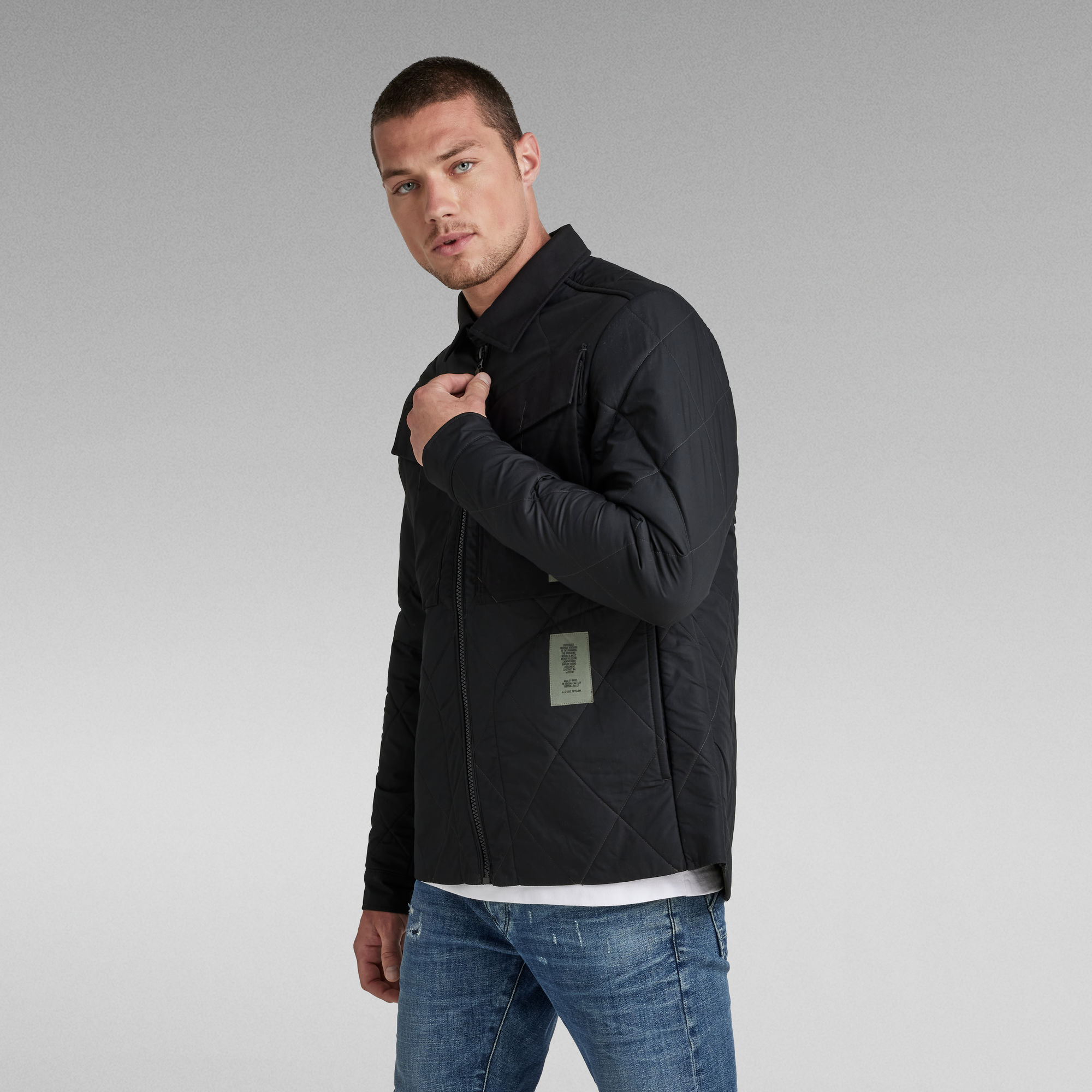 Waffle Jacket | Black | G-Star RAW®