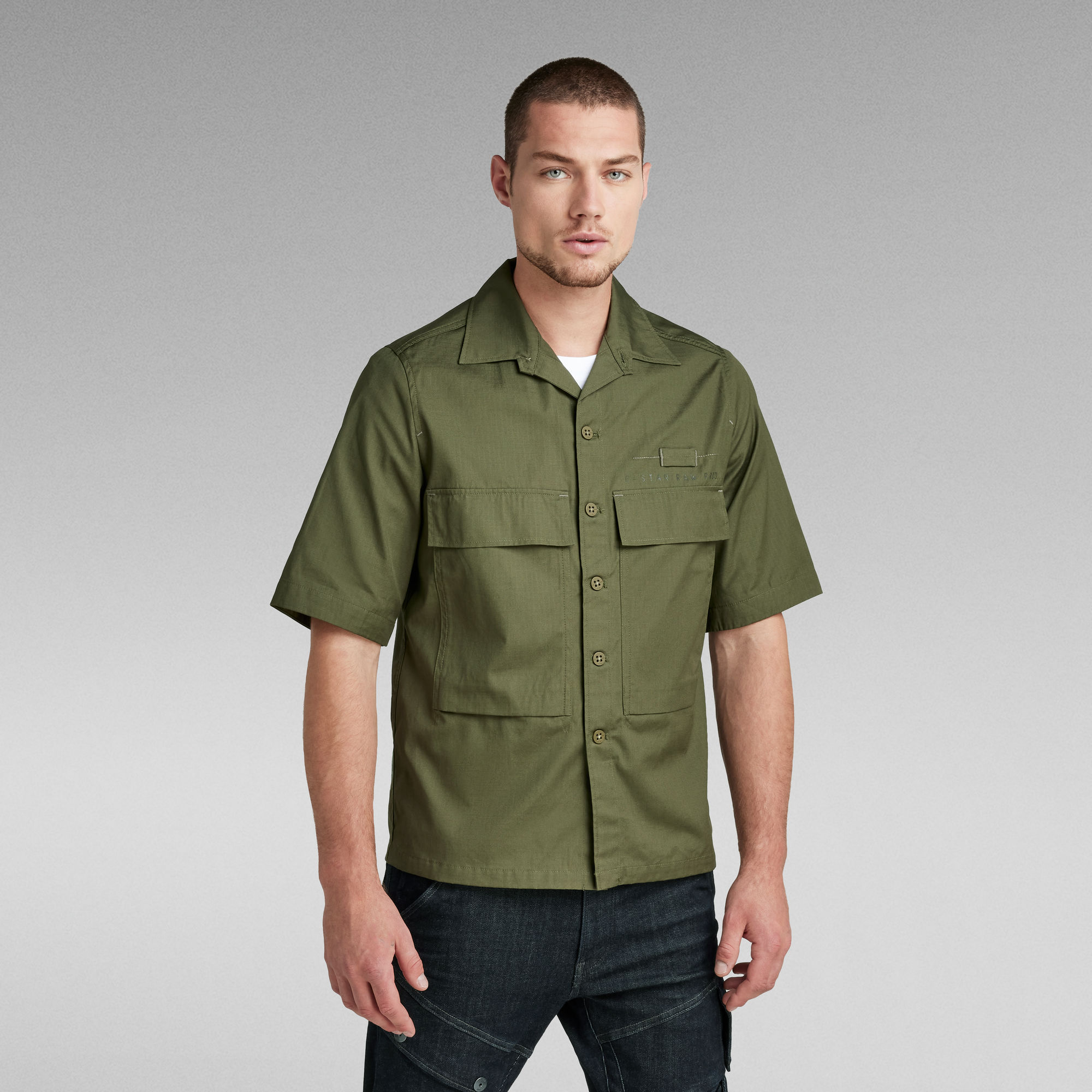 Pocketony Service Regular Shirt | Green | G-Star RAW®