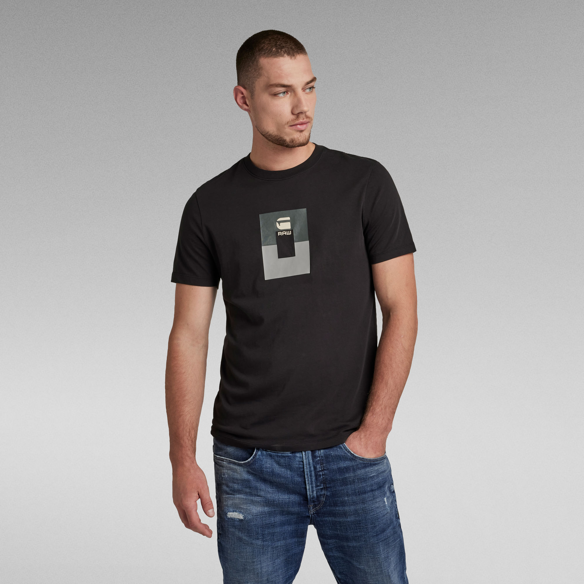 Box Graw Slim T-Shirt | Black | G-Star RAW®