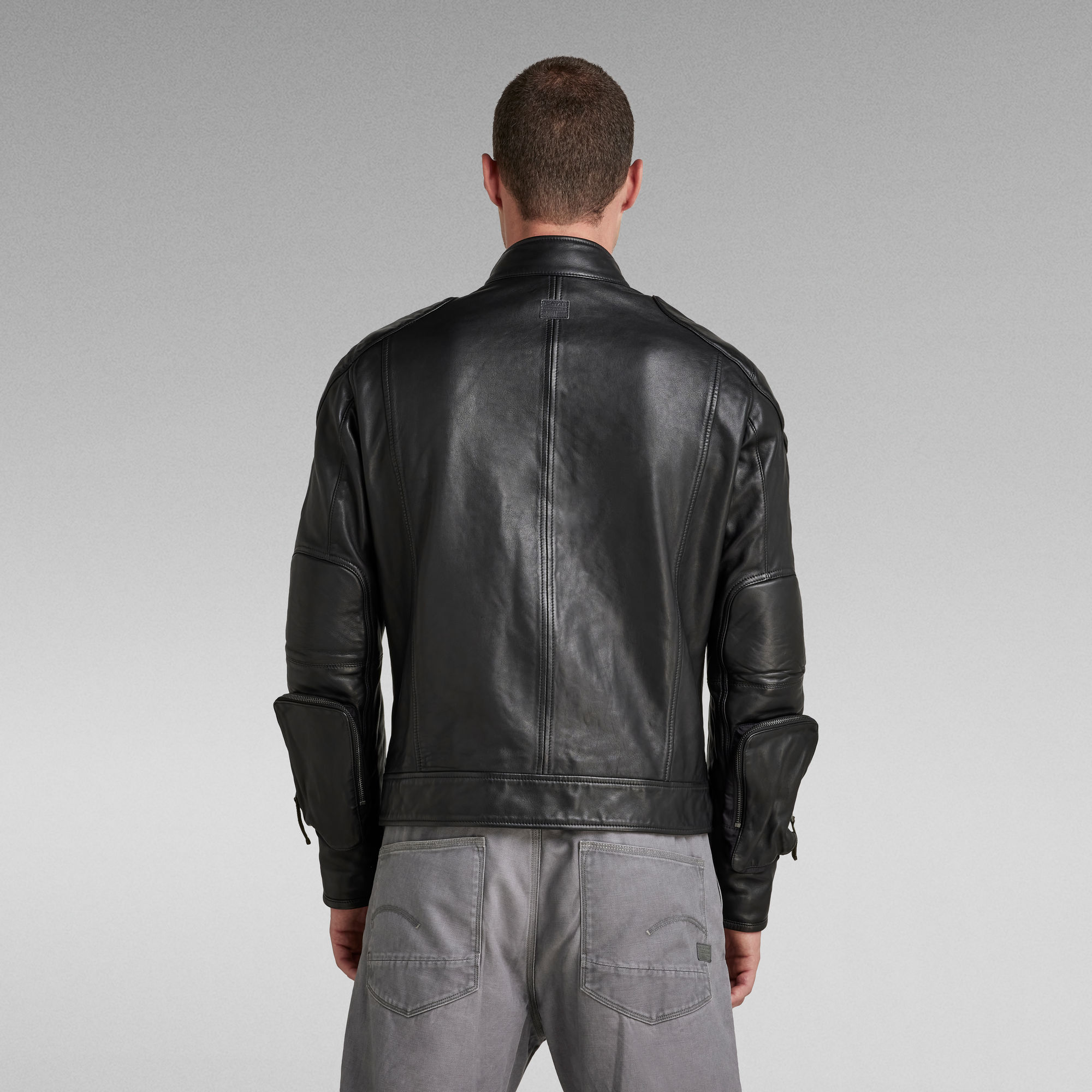 Pencilcase Leather Jacket | Black | G-Star RAW®