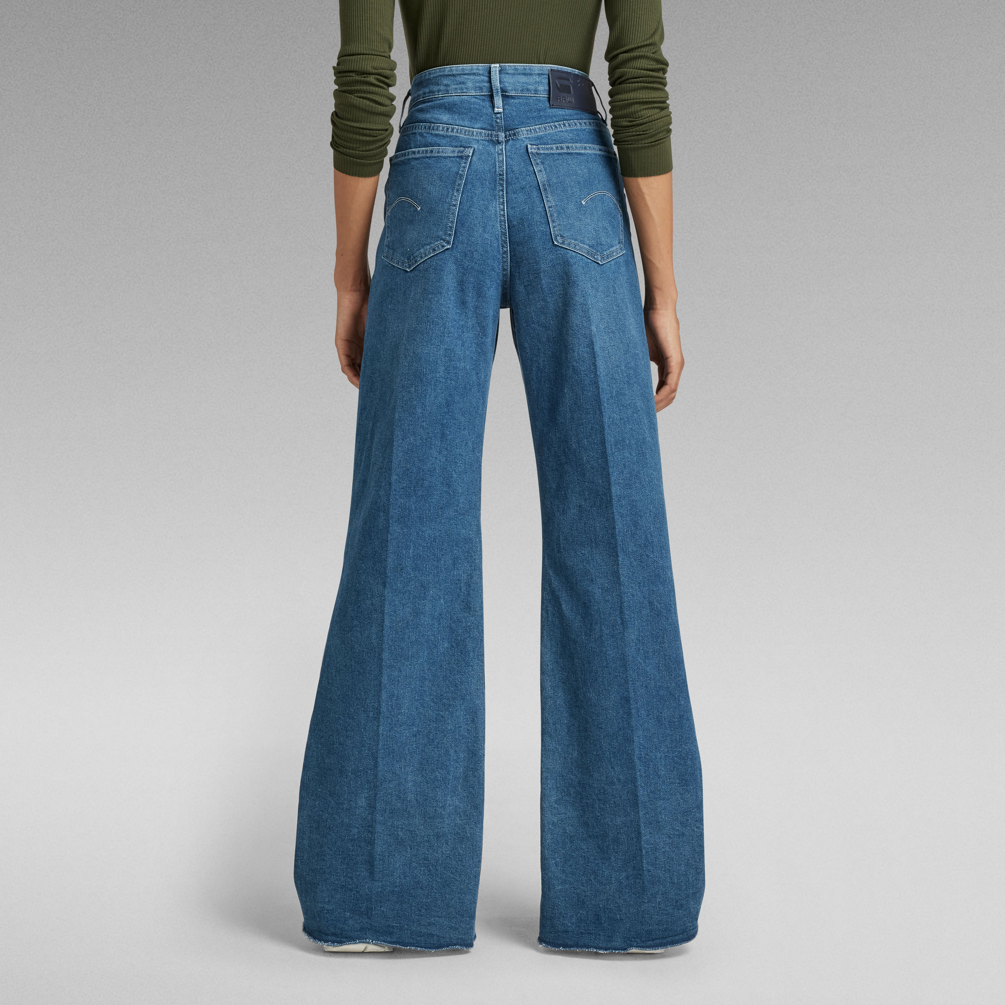 Deck Ultra High Wide Leg Jeans | ミディアムブルー | G-Star RAW®